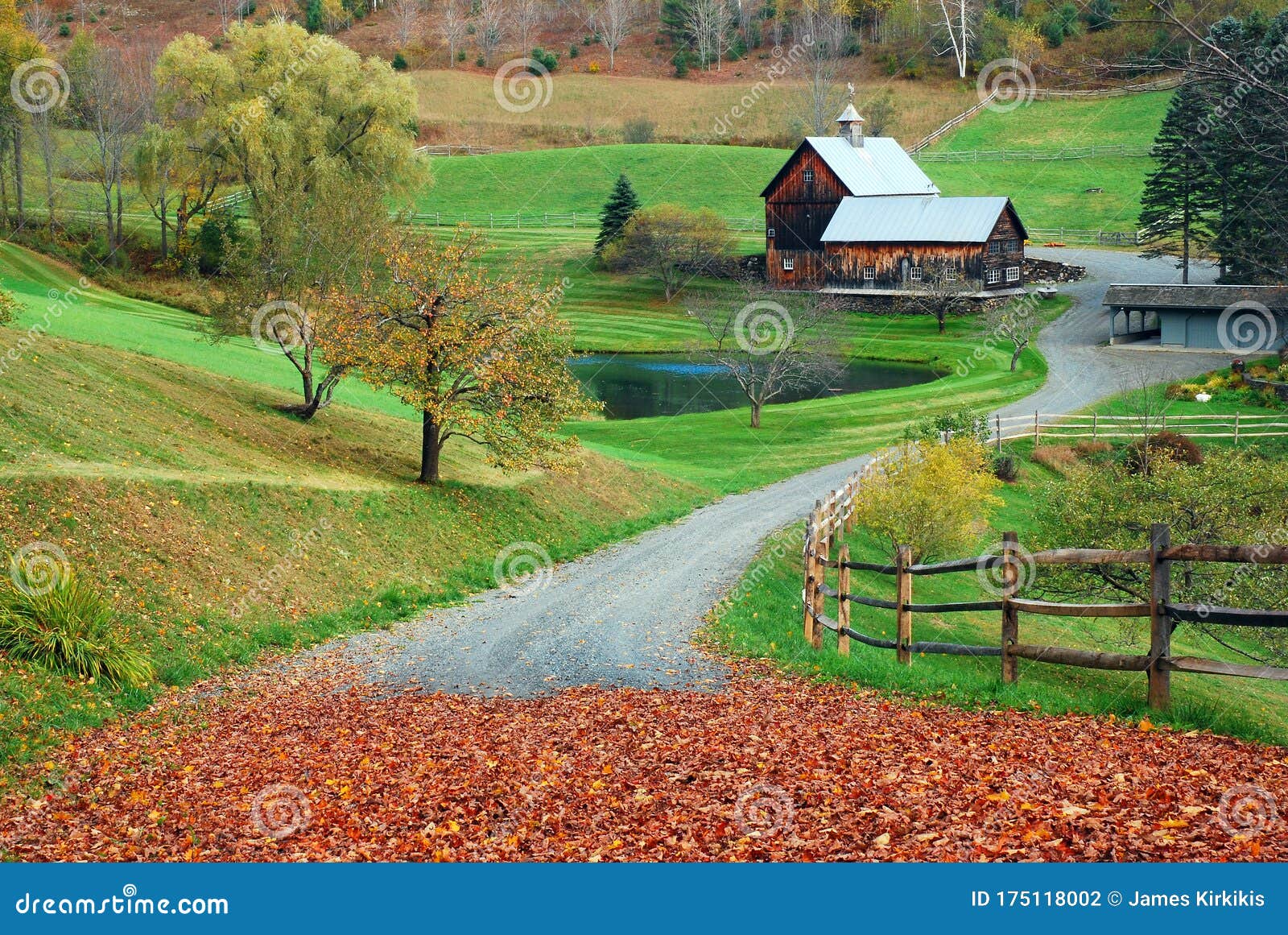 Autumn rural country lane stock photo. Image of gravel - 175118002