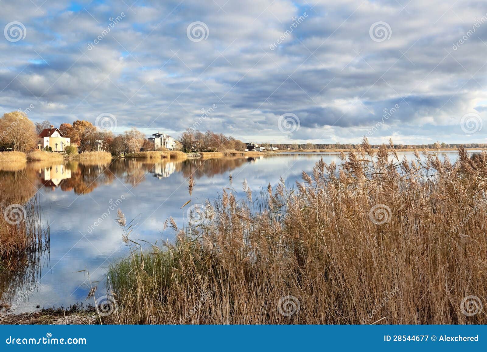 Autumn Rural Landscape, Suburb of Riga - Latvia Stock Image - Image of ...