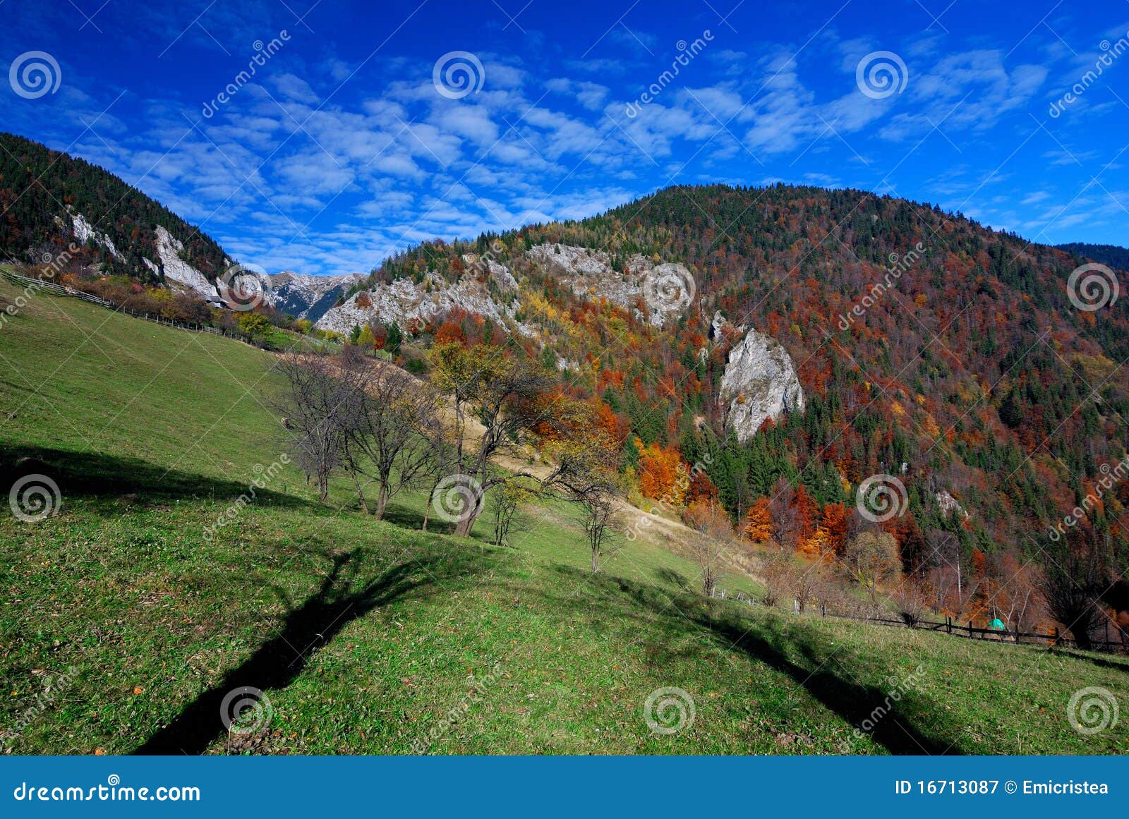 Autumn Rural Landscape in Romania Mountains Stock Image - Image of ...