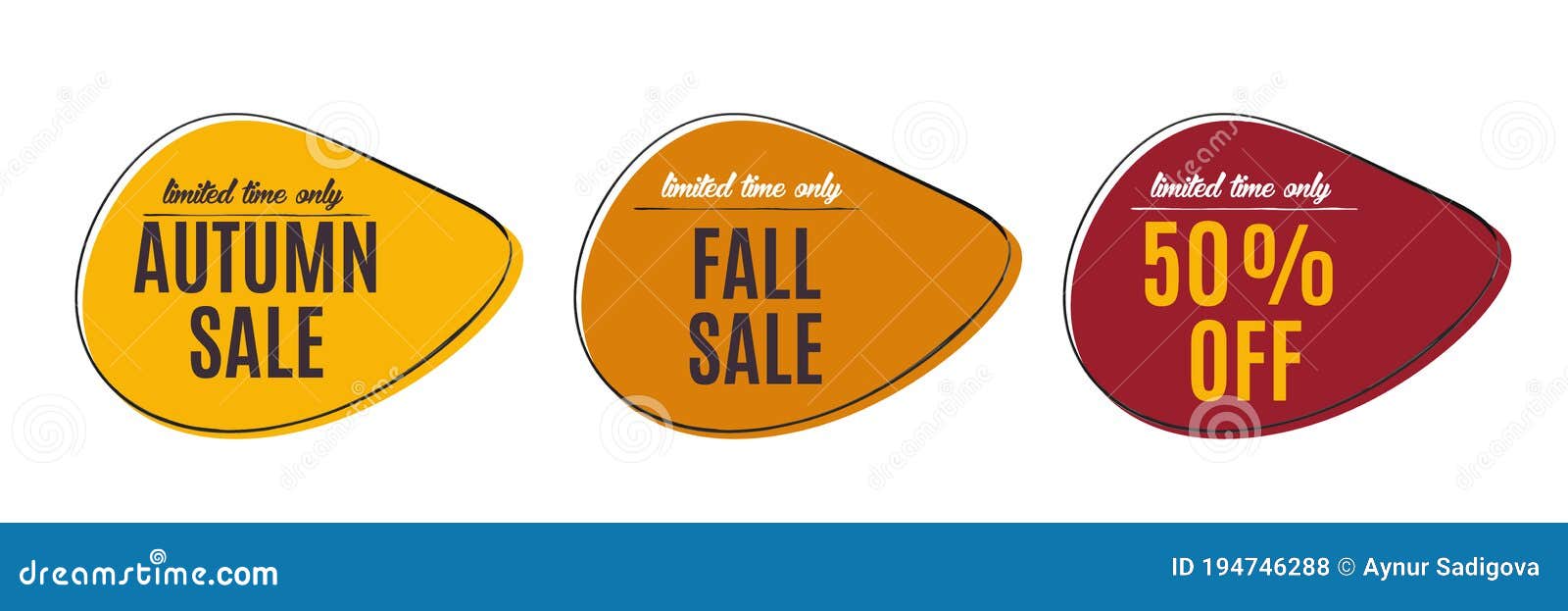 Autumn Sale, 50 Off, Fall Discount Tag, Banners Design Template, Vector ...