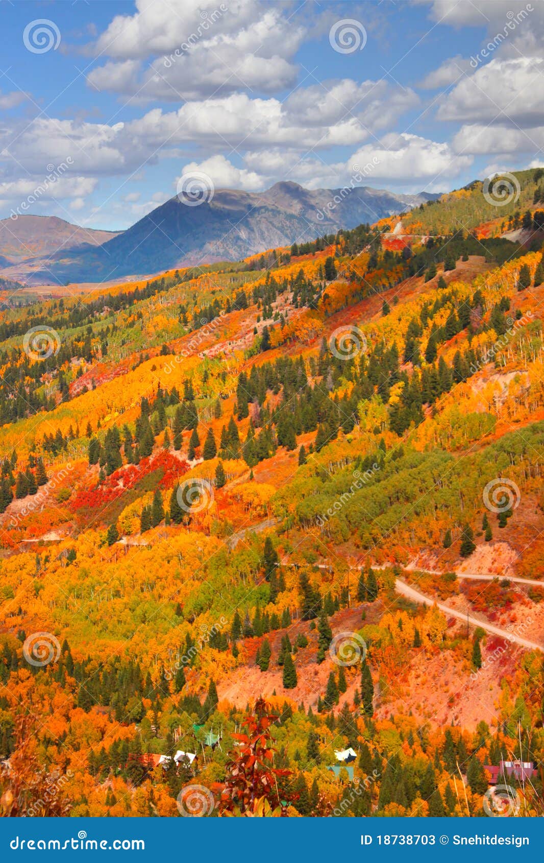 Autumn scene in Colorado stock image. Image of color - 18738703