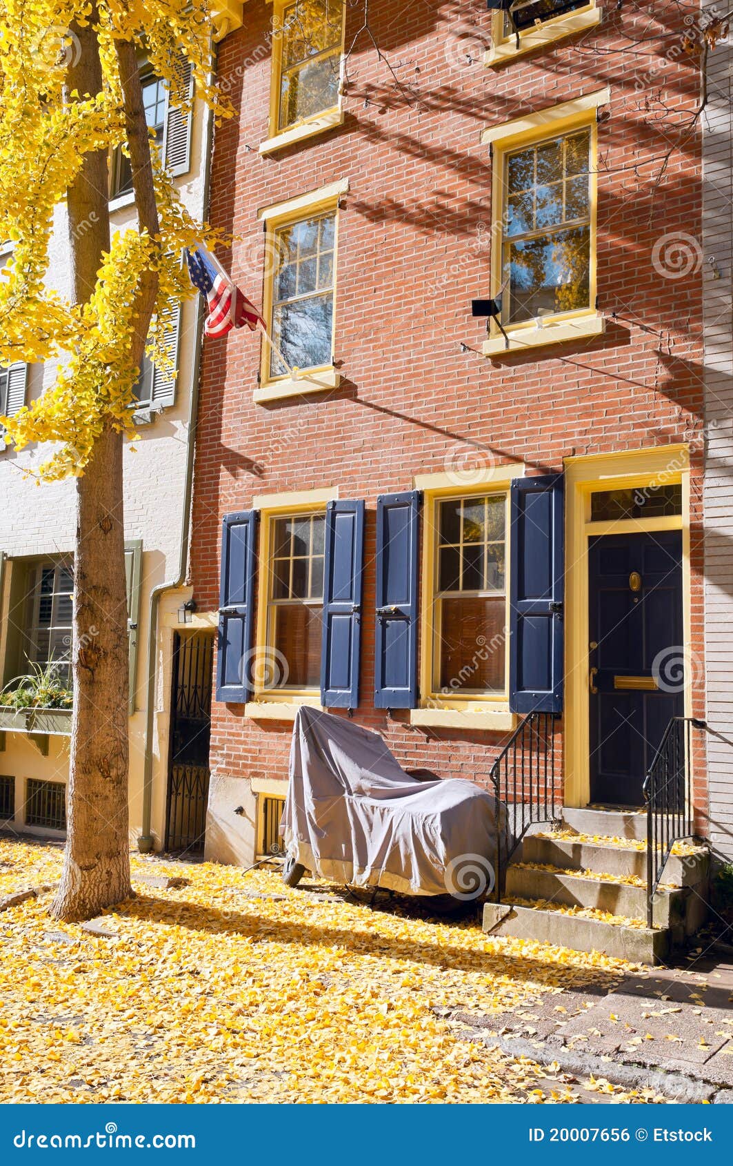 Autumn Scene in Philadelphia Downtown Stock Photo - Image of american ...