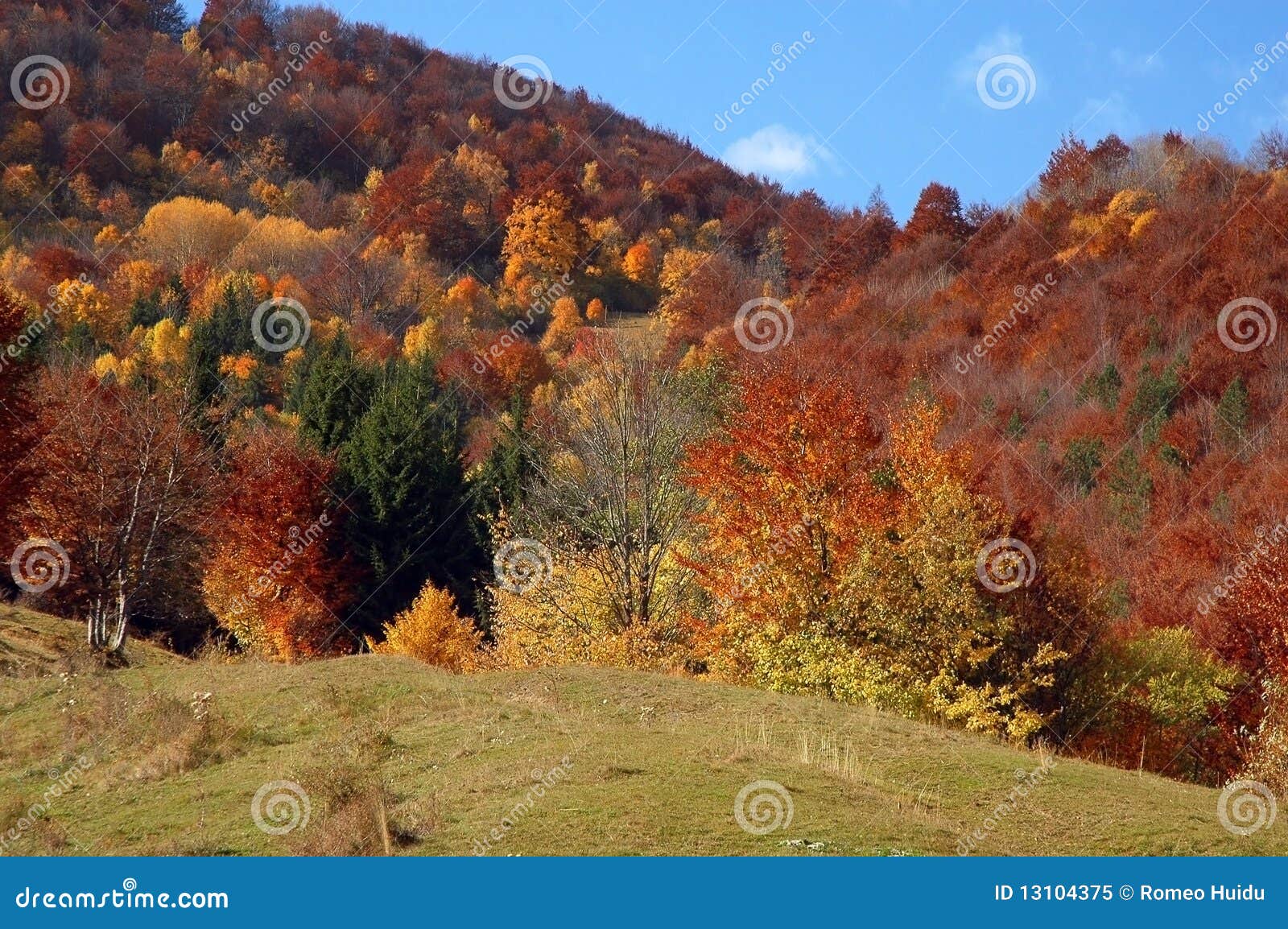 Autumn Scenery in the Mountains of Romania Stock Image - Image of ...