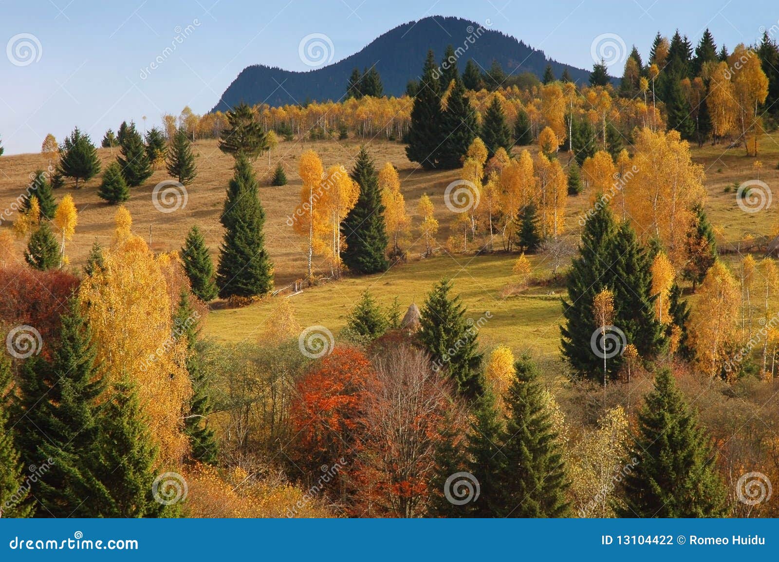 Autumn Scenery in the Mountains of Romania Stock Photo - Image of ...
