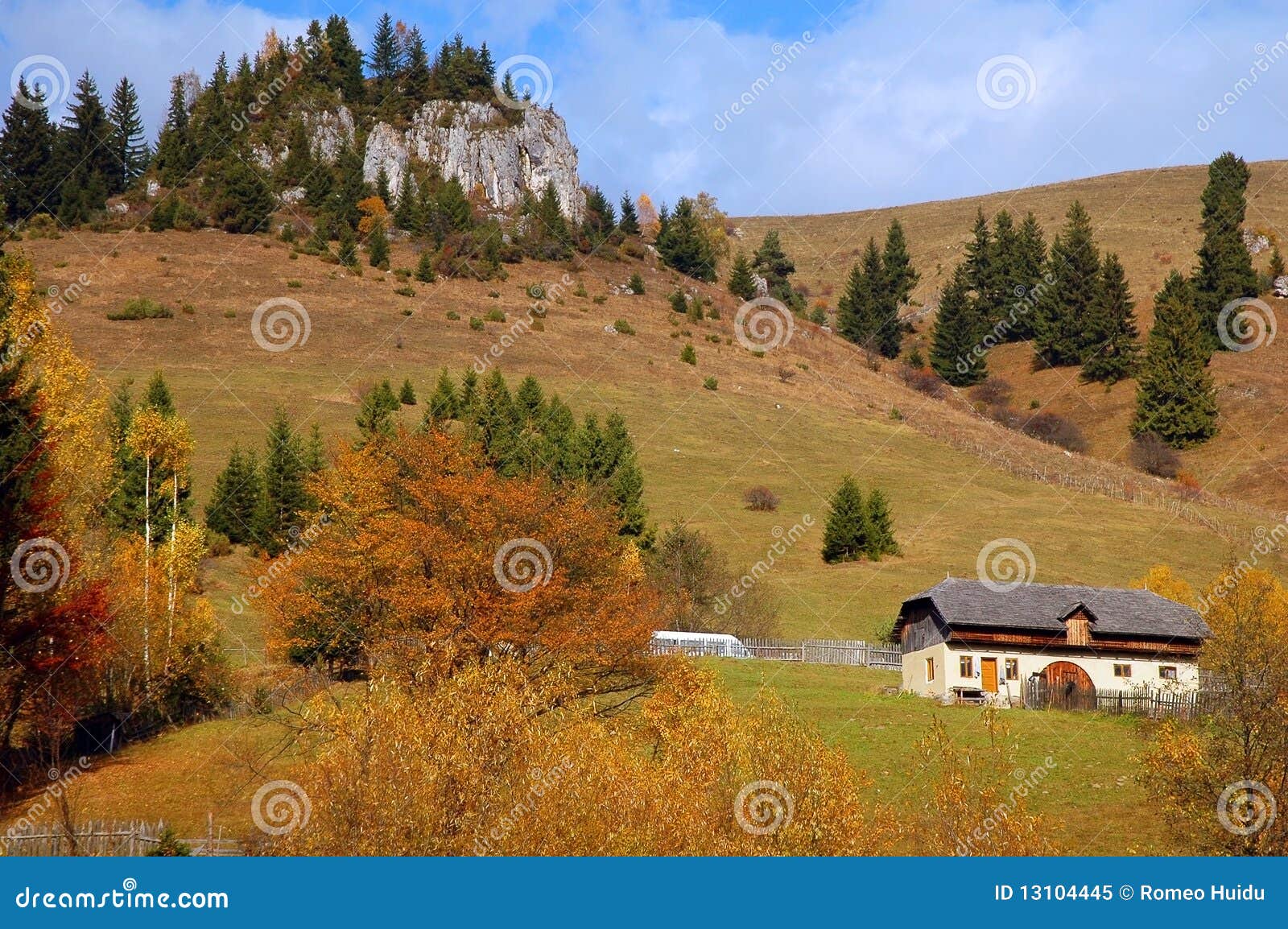 Autumn Scenery in the Mountains of Romania Stock Image - Image of ...