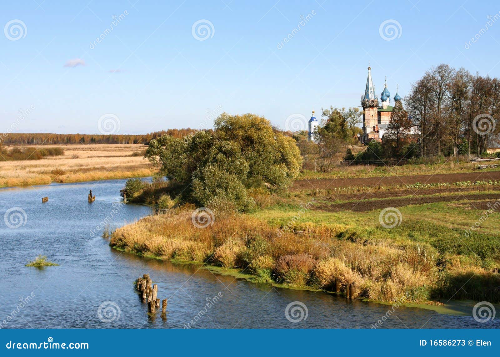 Autumn scenery in Russia stock image. Image of park, russia - 16586273