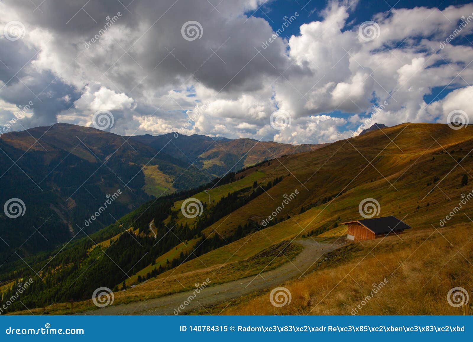 Autumn Scenery in Tyrolean Alps in Austria Stock Image - Image of ...
