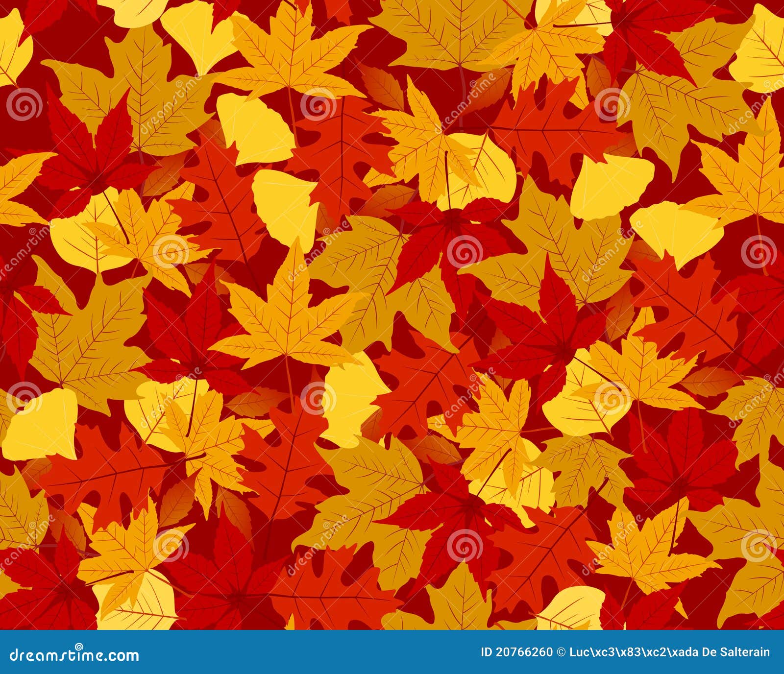 Autumn seamless pattern stock vector. Illustration of september - 20766260