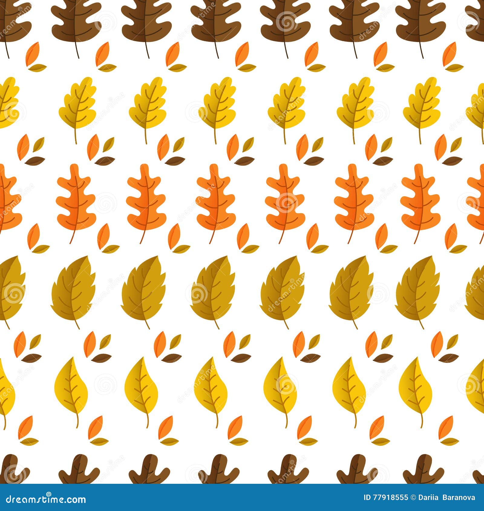 Autumn seamless pattern stock vector. Illustration of maple - 77918555