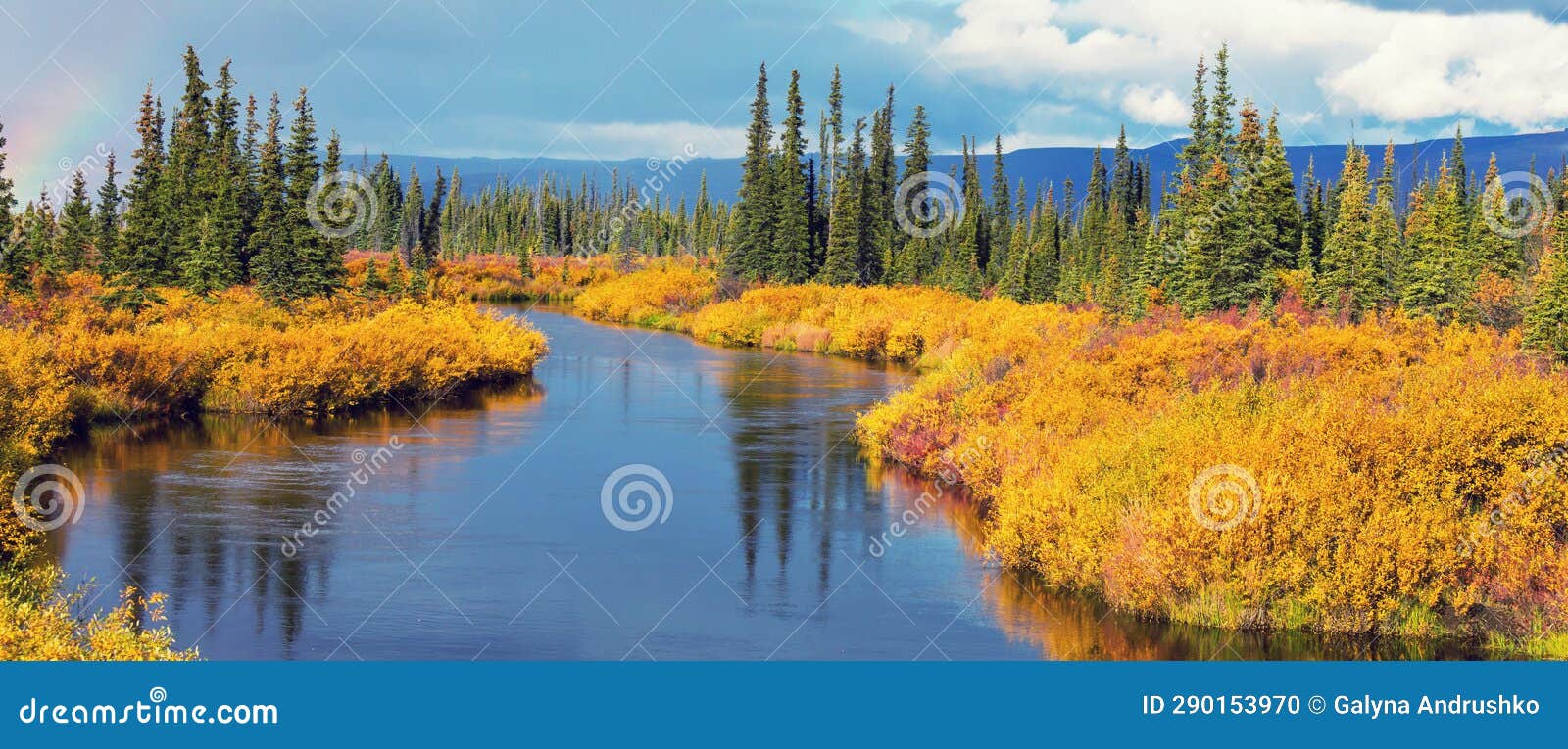Autumn river stock photo. Image of scenery, water, serene - 290153970