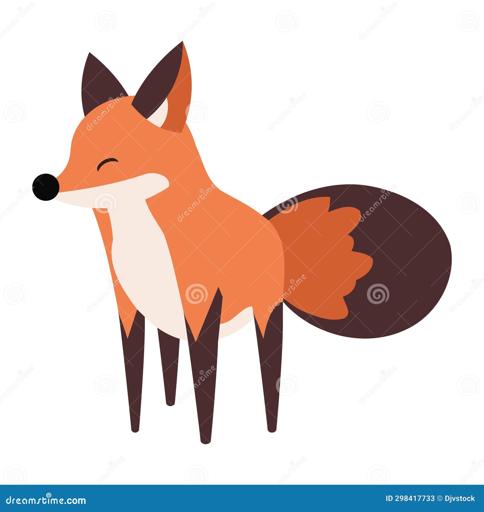 Autumn season fox stock vector. Illustration of wildlife - 298417733