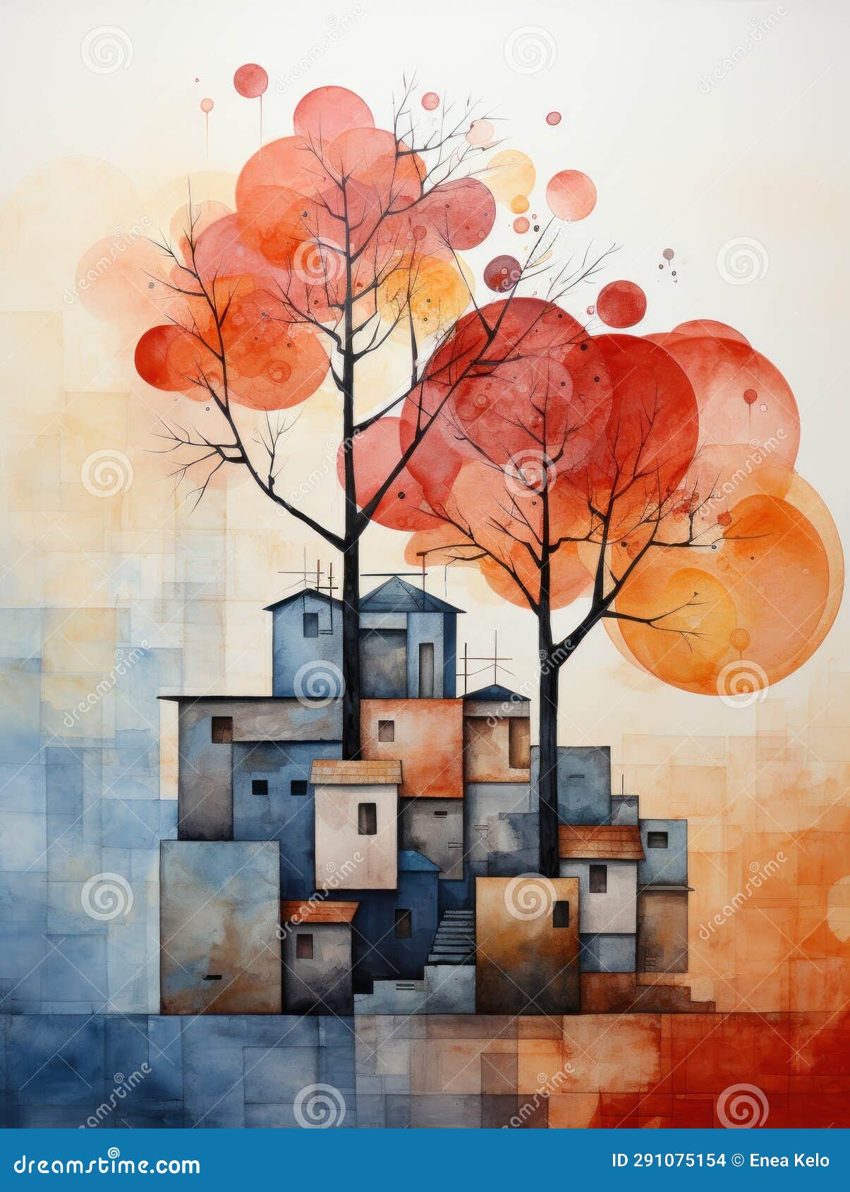 Autumn Season Mysterious Surrealism Stock Photo - Image of trees ...