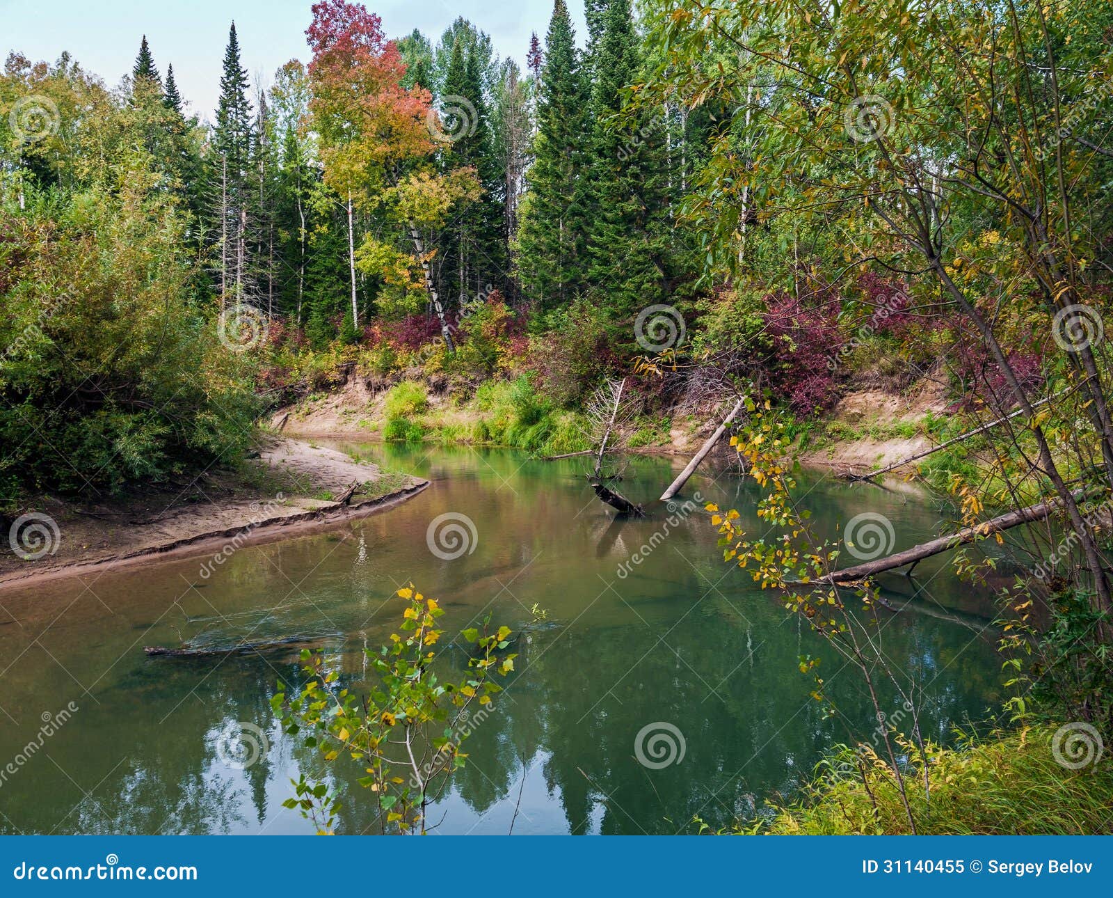 Autumn in Siberia stock image. Image of colorful, calm - 31140455