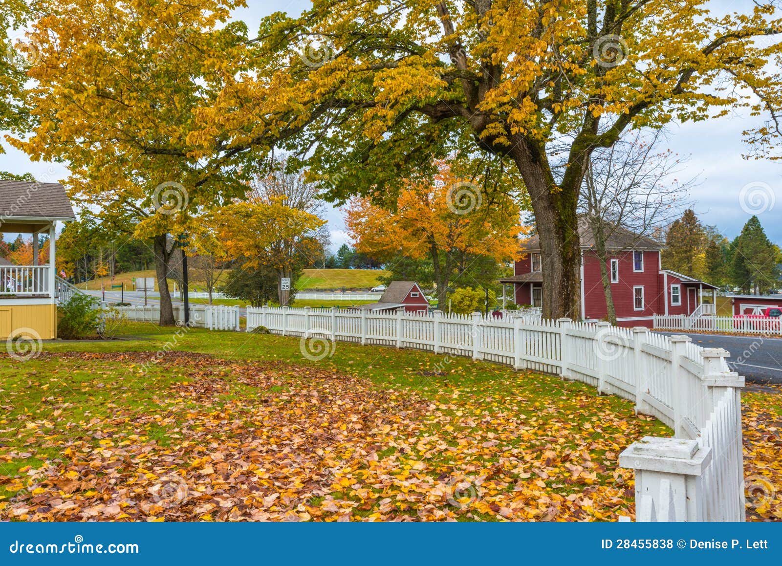 Autumn Small Town America stock photo. Image of outdoors - 28455838