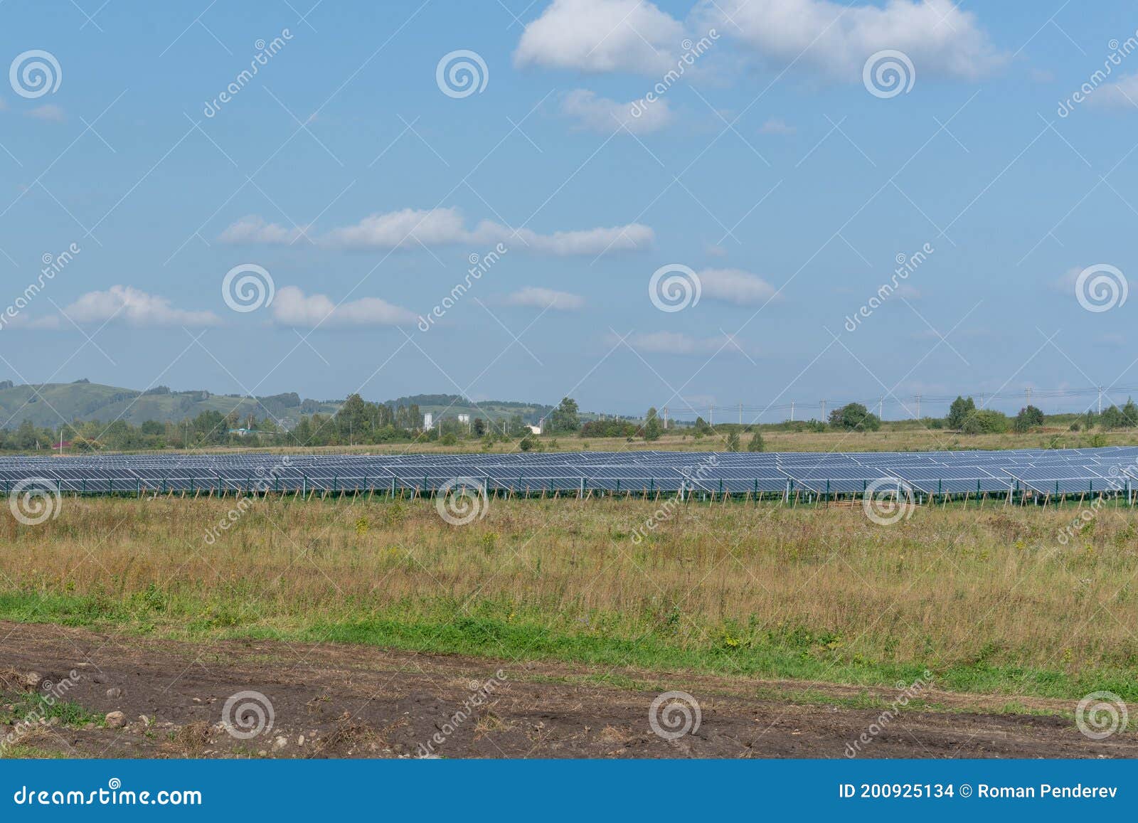 Autumn Solar Panels in the Field Stock Photo - Image of resources ...