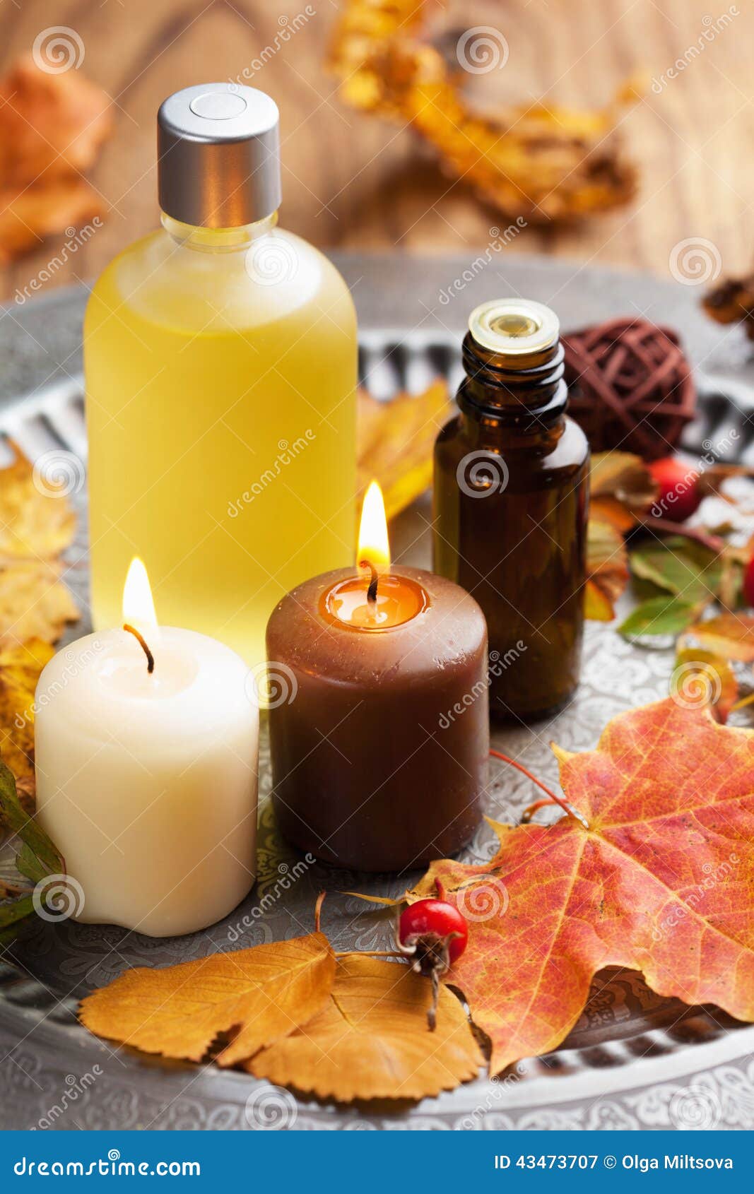 Autumn Spa and Aromatherapy Stock Image - Image of comfort, season ...