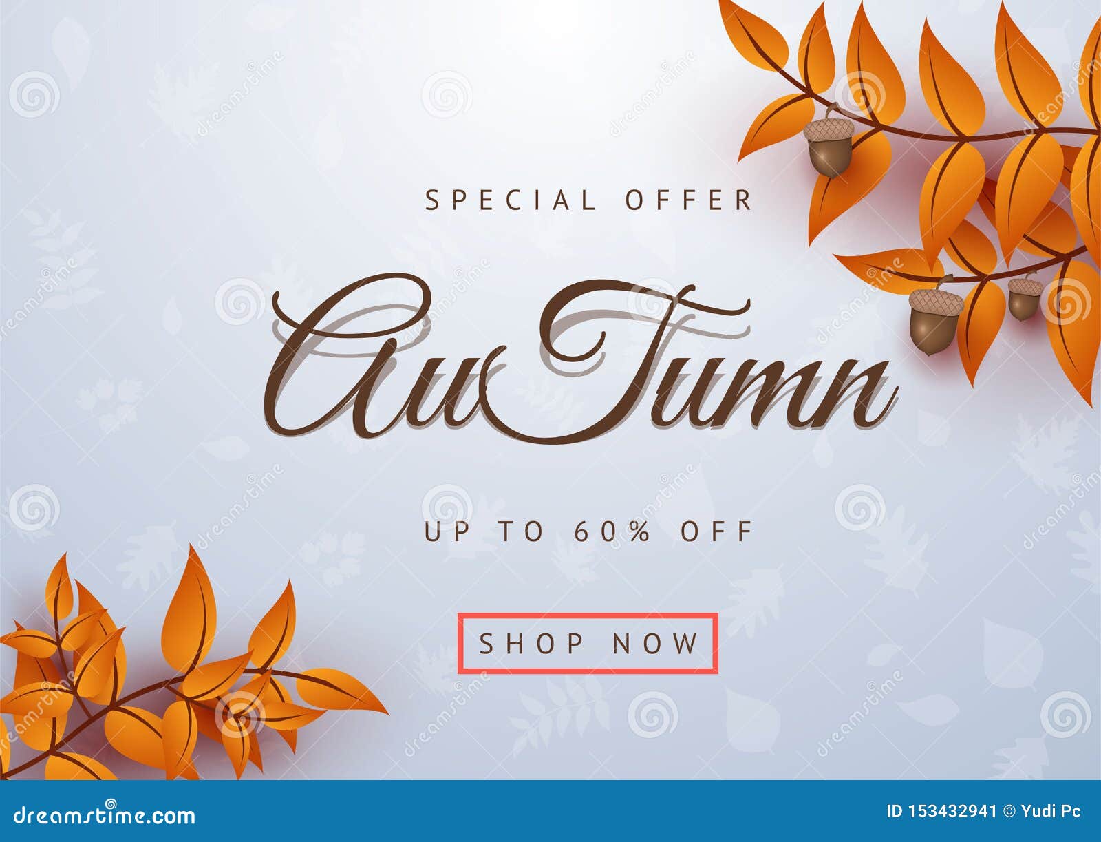 Autumn Special Offer Leaves Background Vector Stock Vector ...