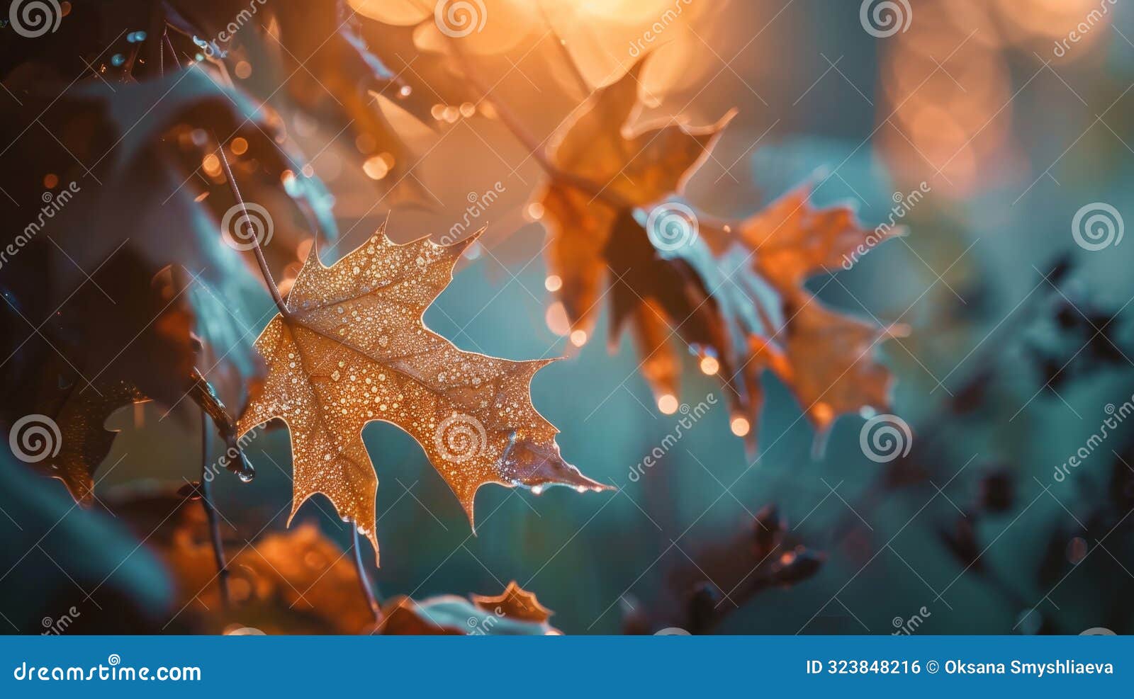 Fen Autumn Splendor: Hyper-realistic Lake Scene With Autumn Leaves And ...