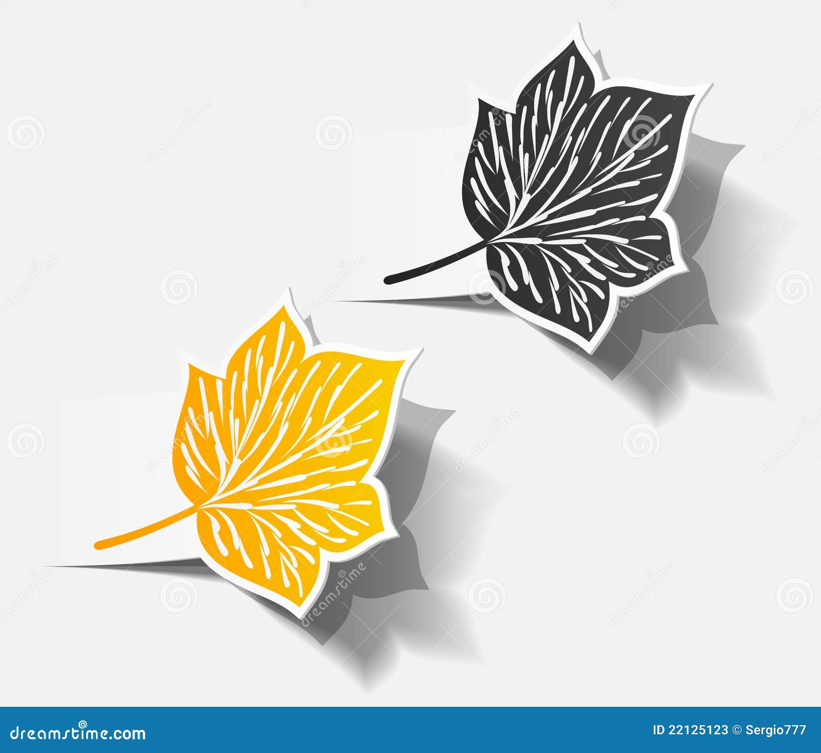 Shadow Leaf Silhouette Stock Illustration | CartoonDealer.com #361306279