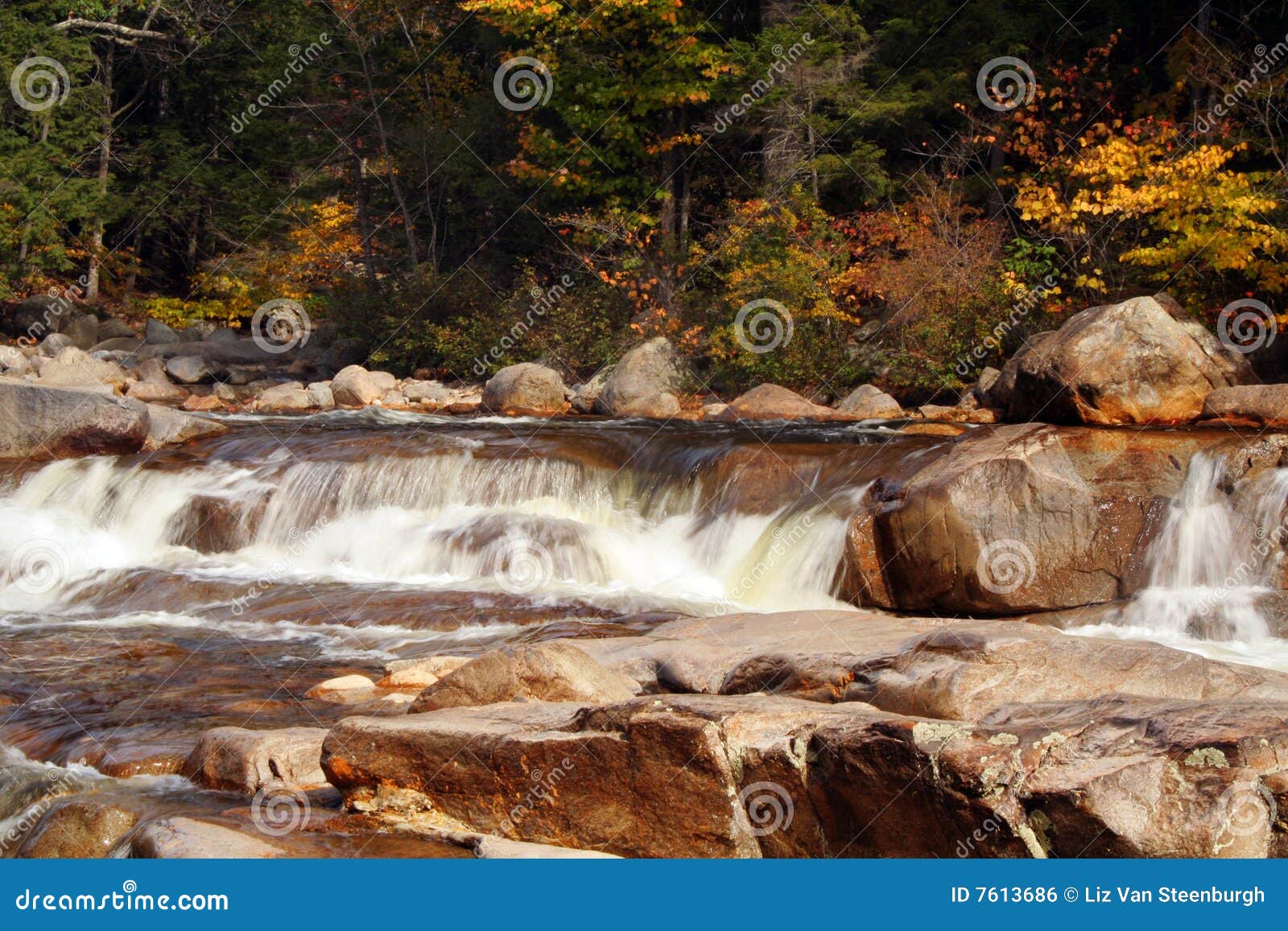 Autumn Stream stock photo. Image of rocks, water, nature - 7613686