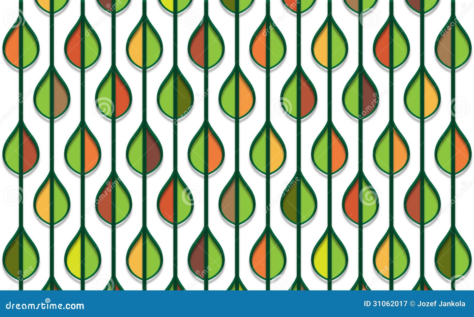 Autumn Stylized Leaf Pattern Stock Illustration - Illustration of ...