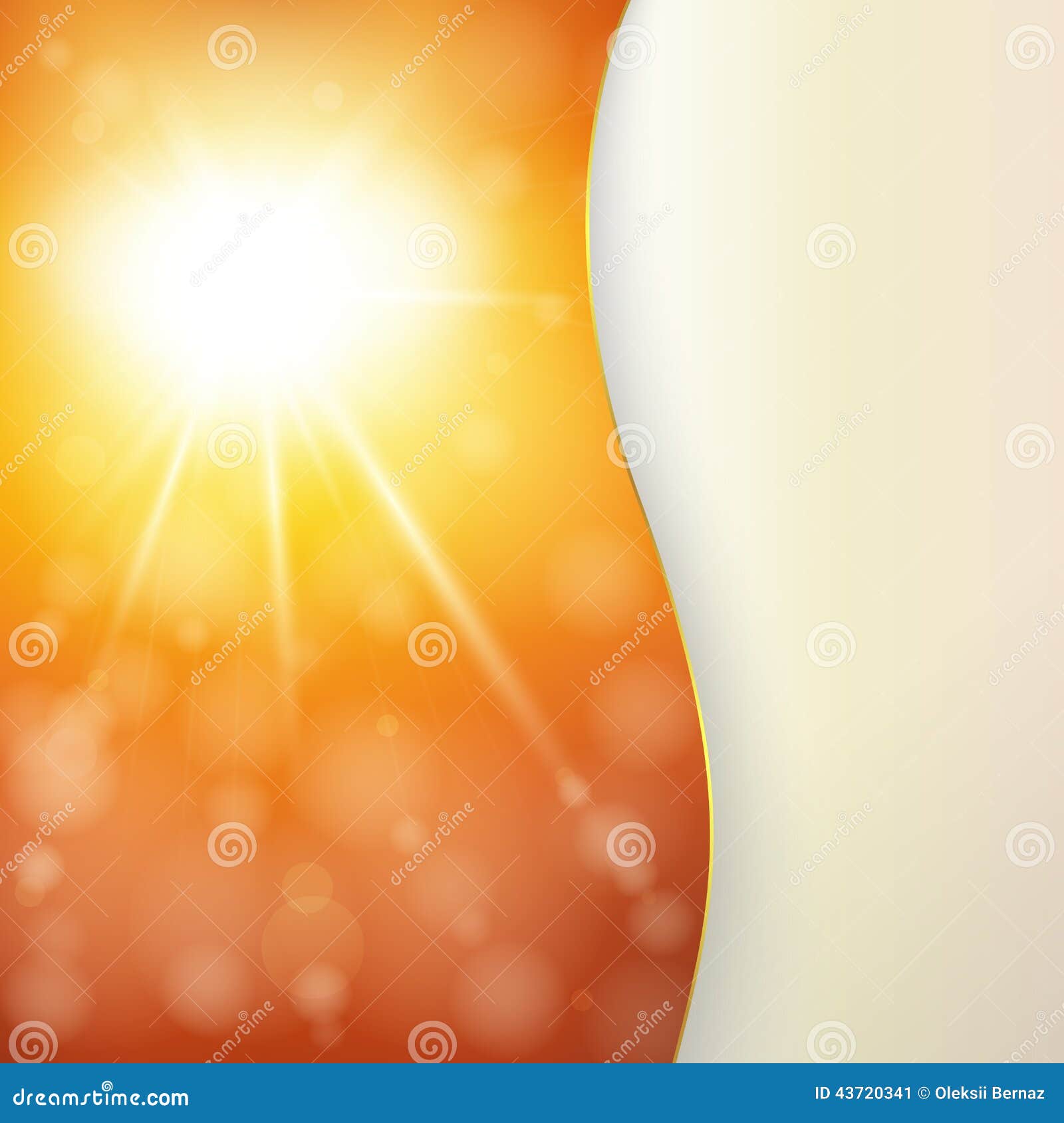 Autumn Sun Vector Card or Background Stock Vector - Illustration of ...