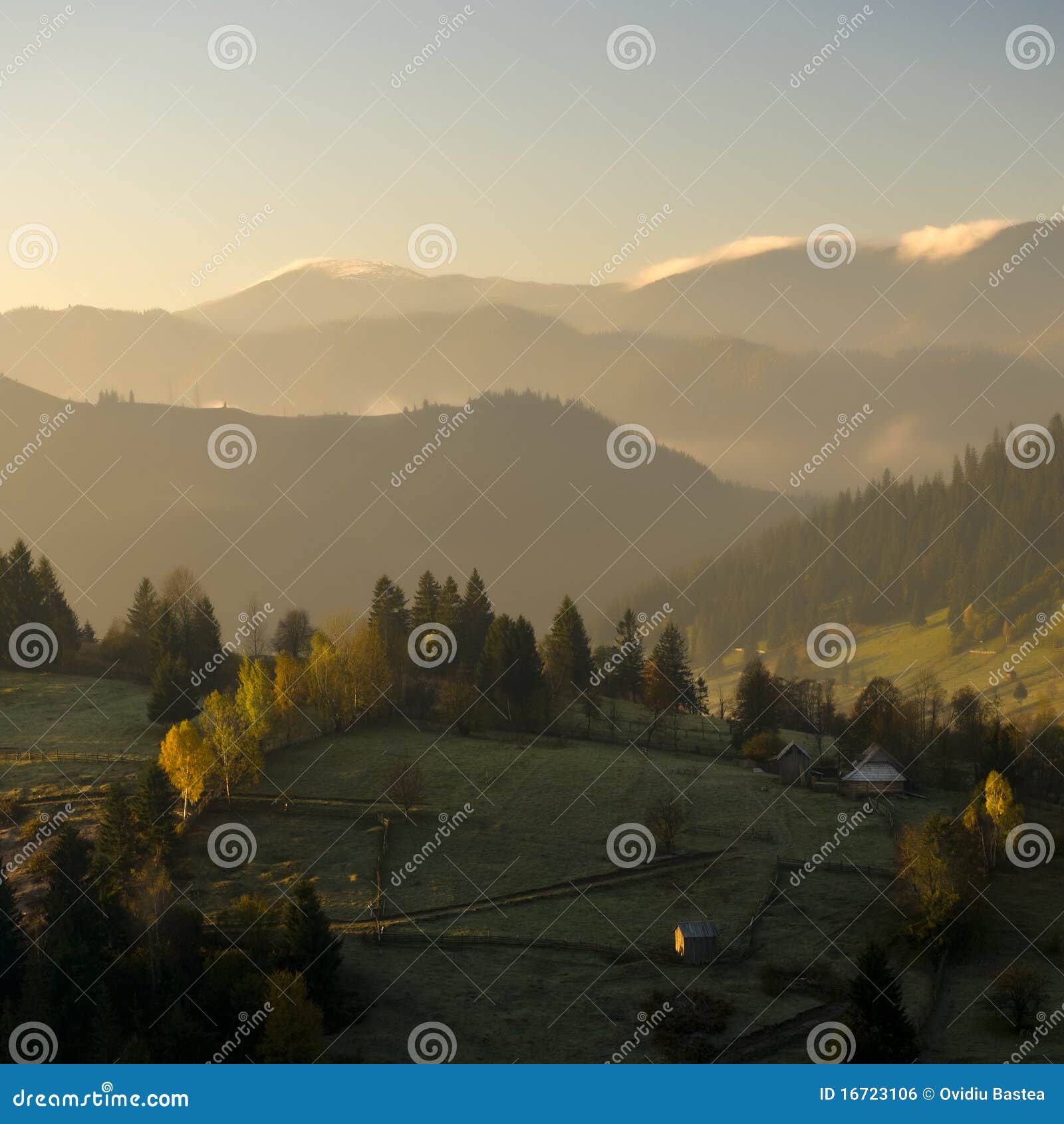 Autumn Sunrise in Mountains Stock Photo - Image of octobe, country ...