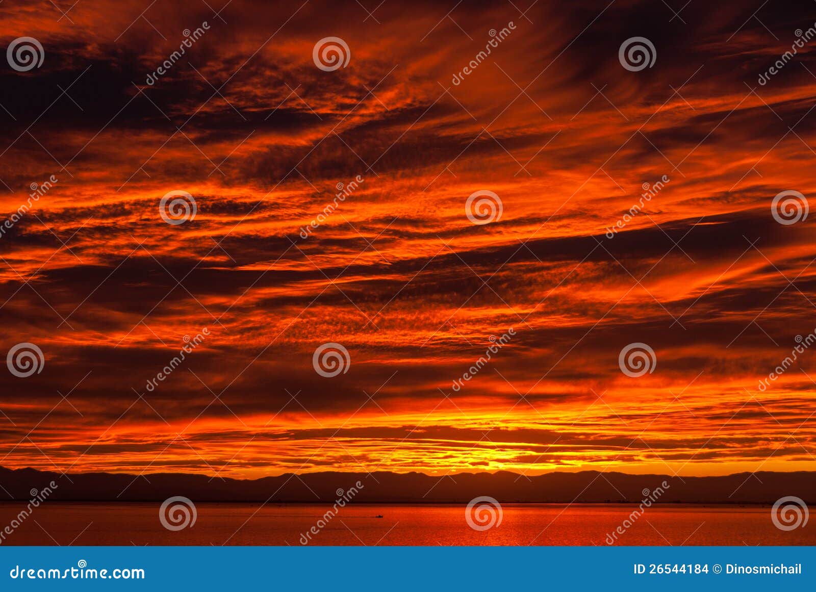 Autumn sunset stock photo. Image of scene, evening, cloud - 26544184
