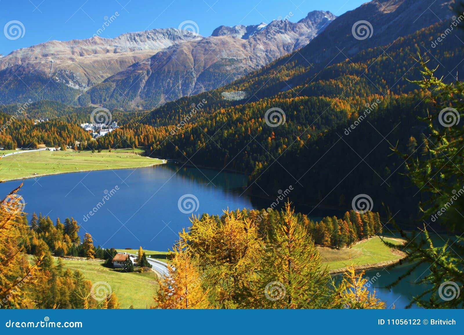 Autumn swiss landscape stock photo. Image of foliage - 11056122
