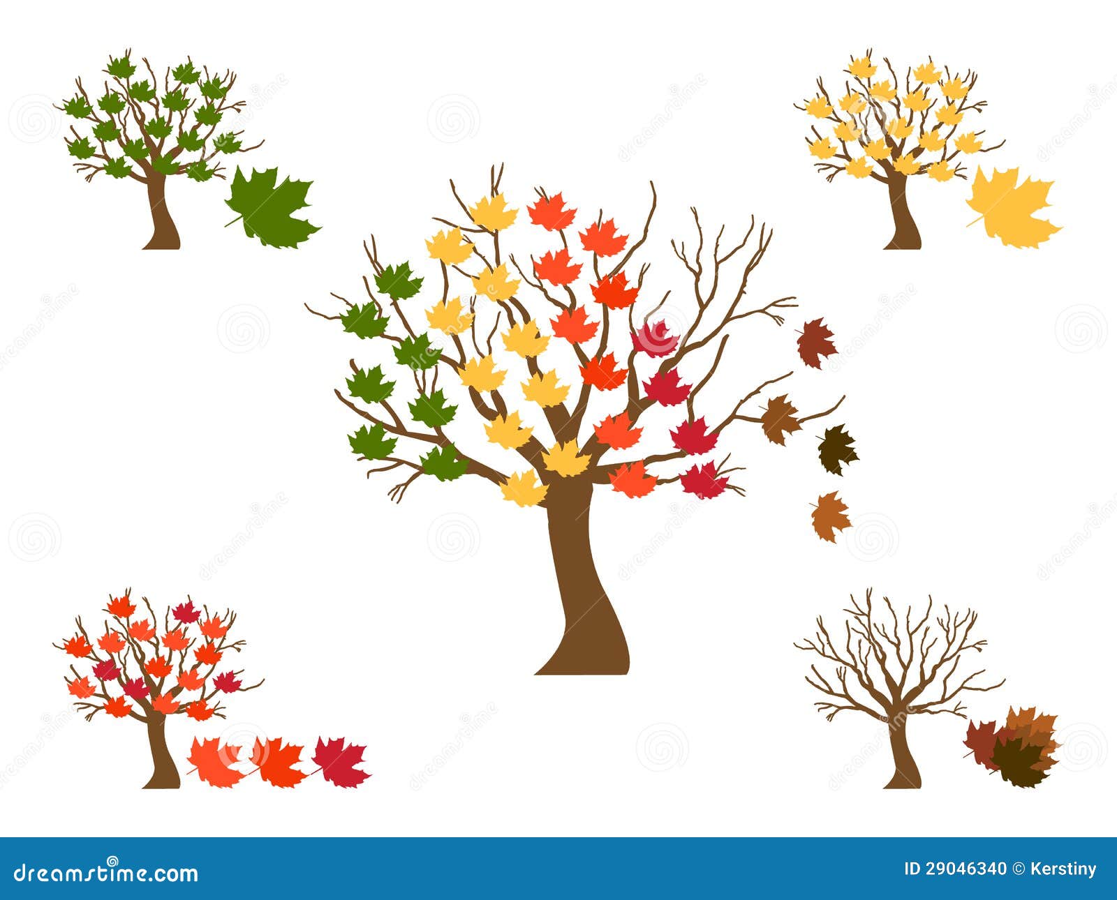 Autumn symbols stock illustration. Illustration of branch - 29046340