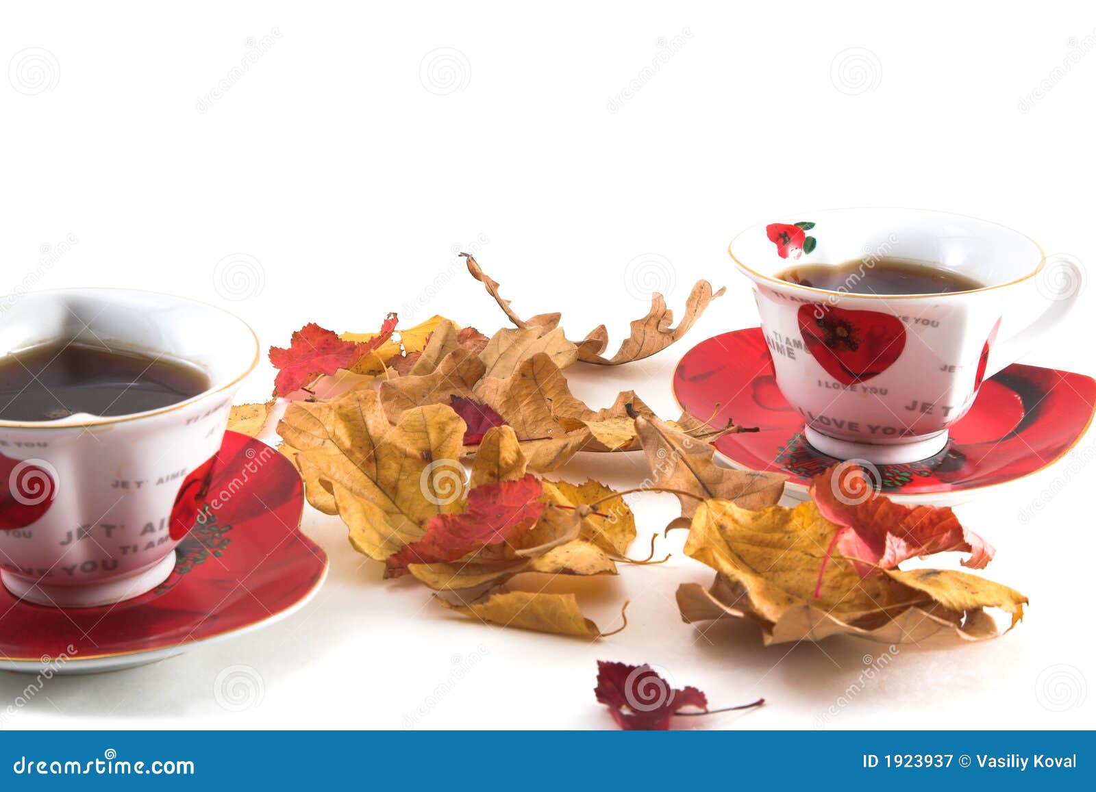 Autumn tea-drinking stock image. Image of coffee, leaf - 1923937