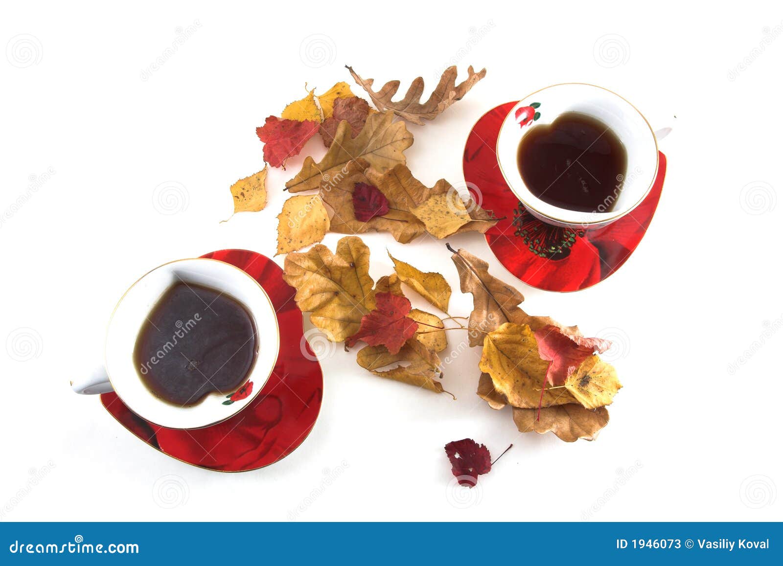 Autumn tea-drinking stock image. Image of happiness, object - 1946073