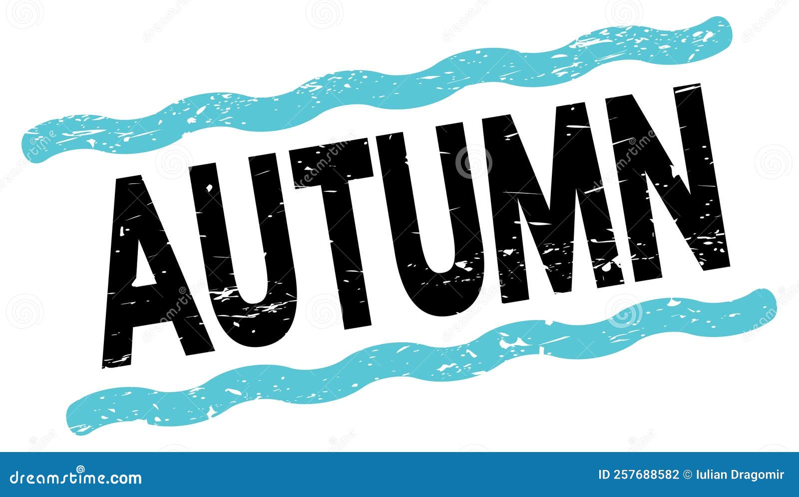 AUTUMN Text Written on Blue-black Stamp Sign Stock Illustration ...