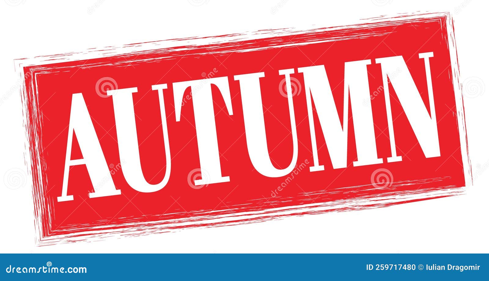 AUTUMN Text Written on Red Stamp Sign Stock Illustration - Illustration ...