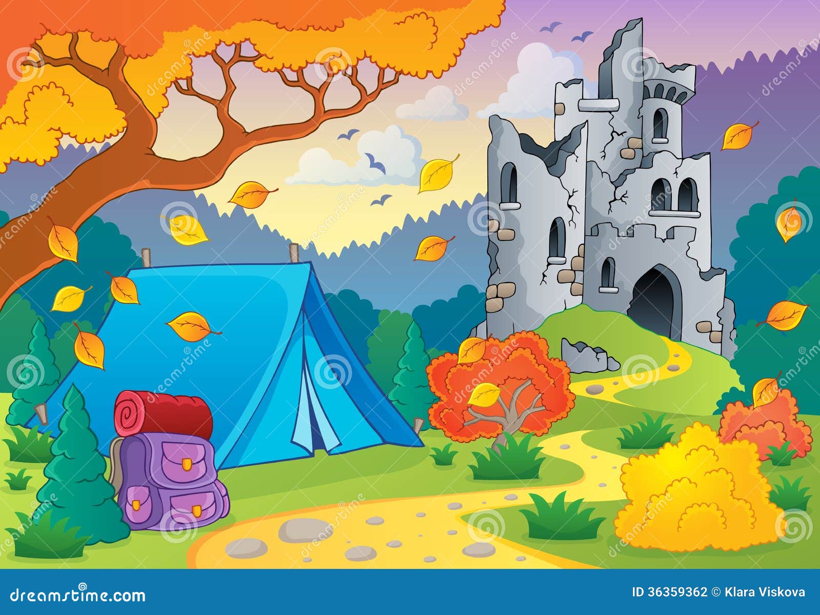 Castle Ruins In Moorland And Upland Area Of Dartmoor National Park ...