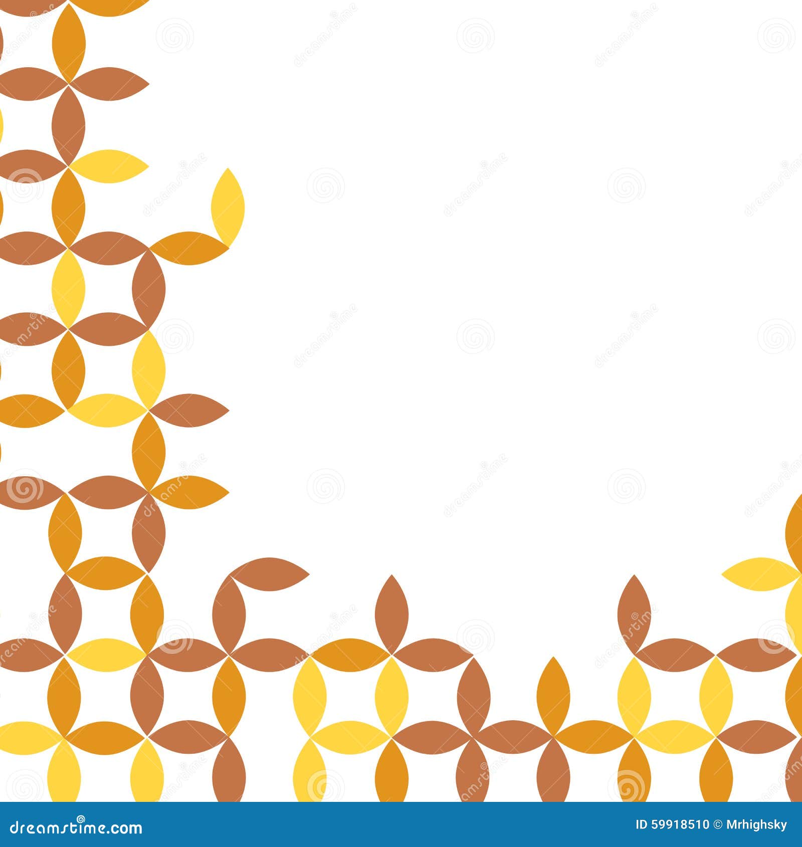 Autumn Themed Geometric Shapes Background Stock Vector - Illustration ...