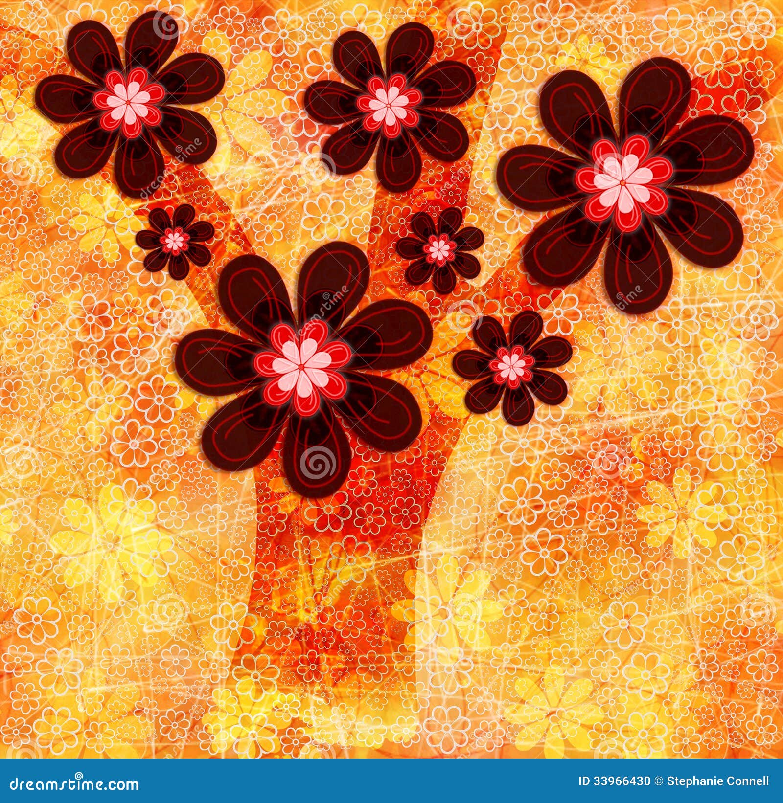 Autumn Tree Abstract Illustration Stock Illustration - Illustration of ...