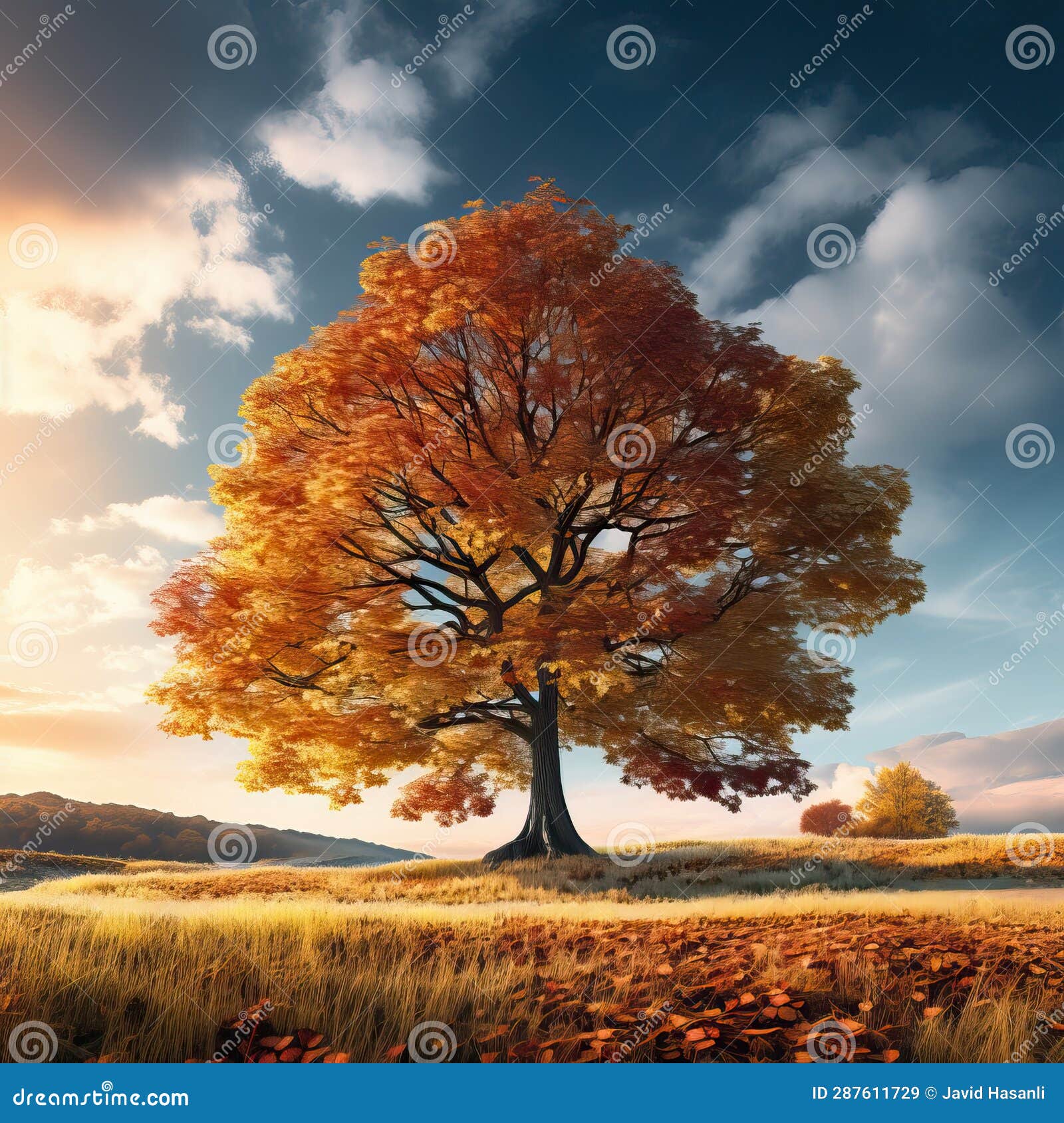 Autumn Tree High Quality High Quality Ai Generated Image Stock ...