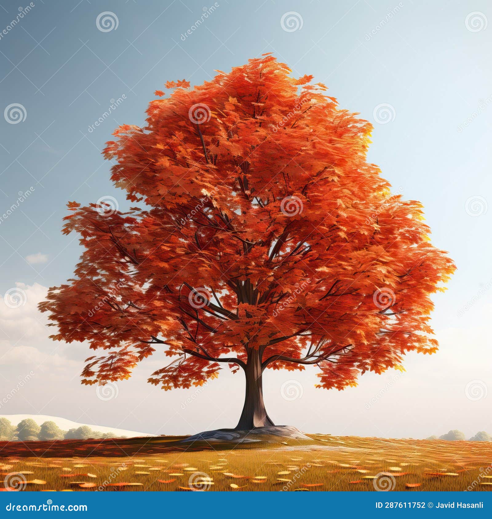 Autumn Tree High Quality High Quality Ai Generated Image Stock Photo ...