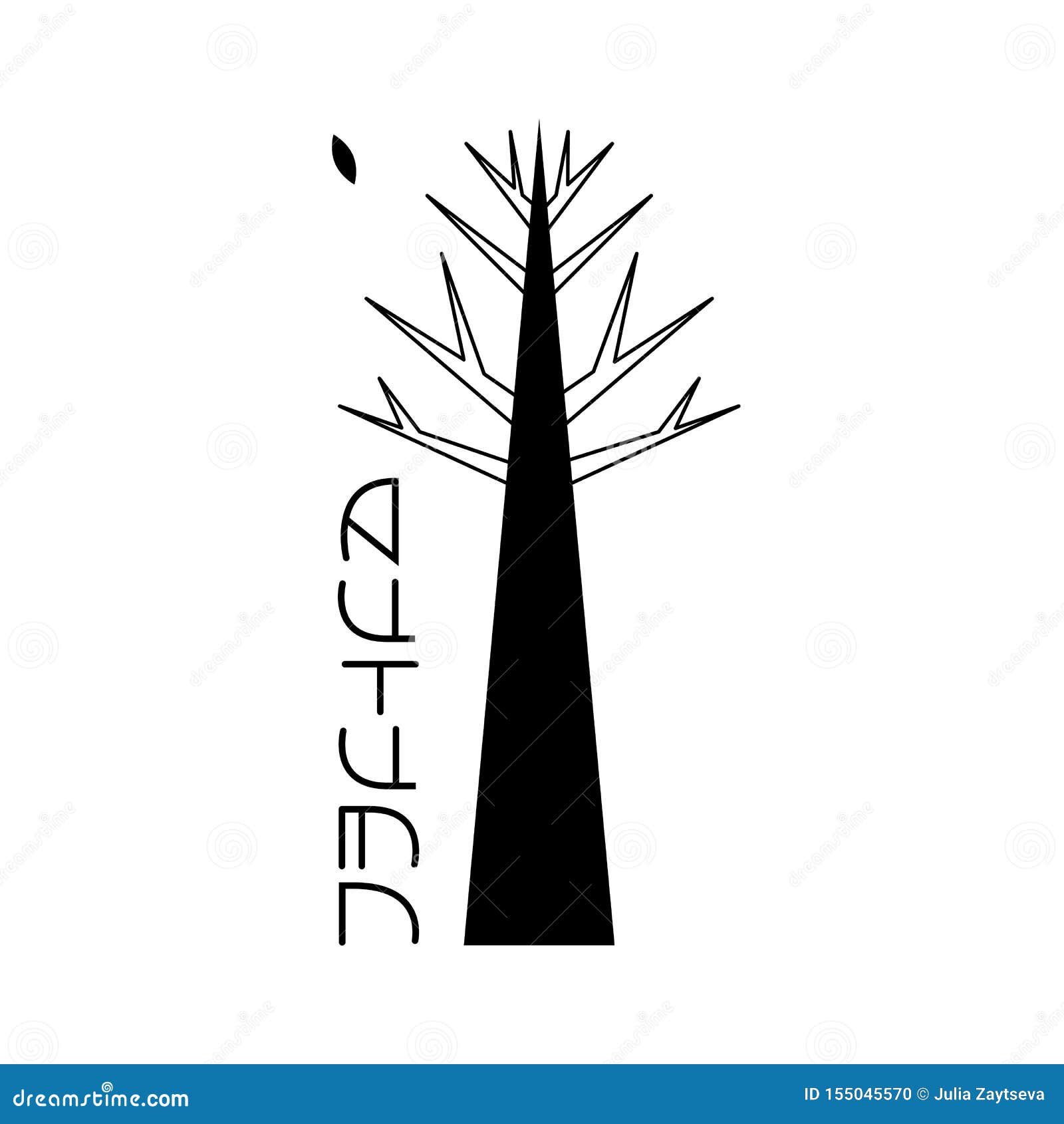 Autumn Tree Logo Isolated on White Stock Illustration - Illustration of ...