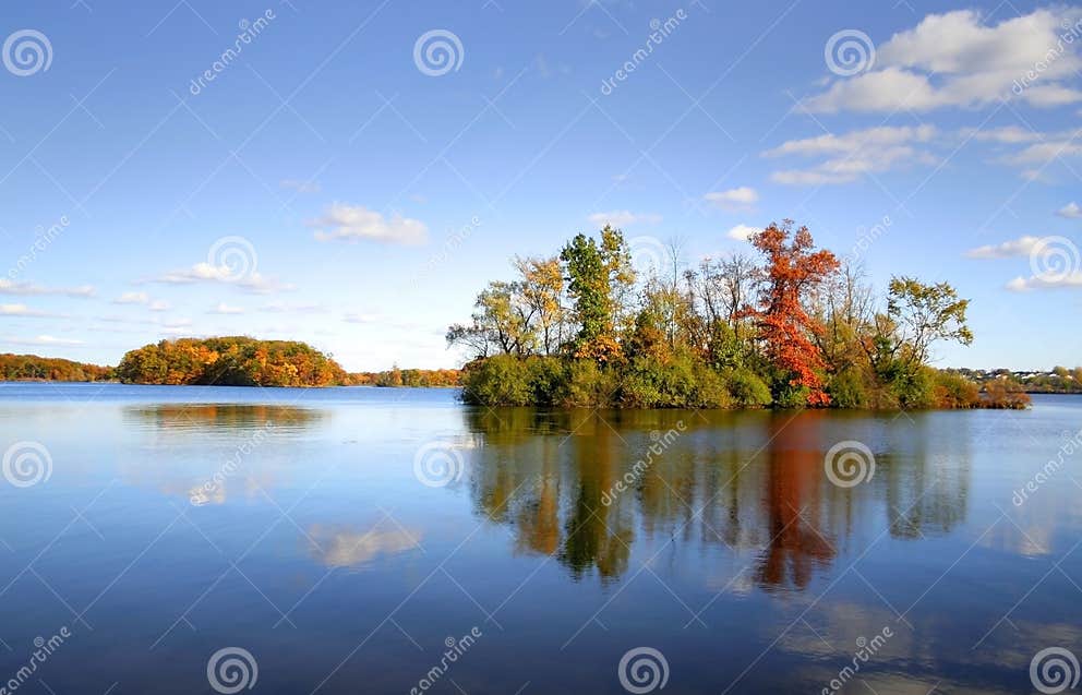 Autumn Tree Reflections stock photo. Image of season, autumn - 3521608