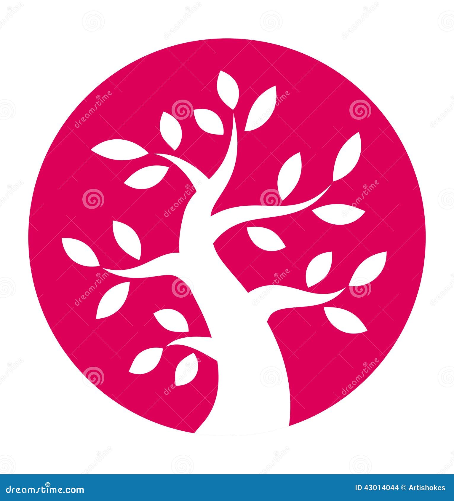 Autumn tree round icon stock vector. Illustration of rough - 43014044