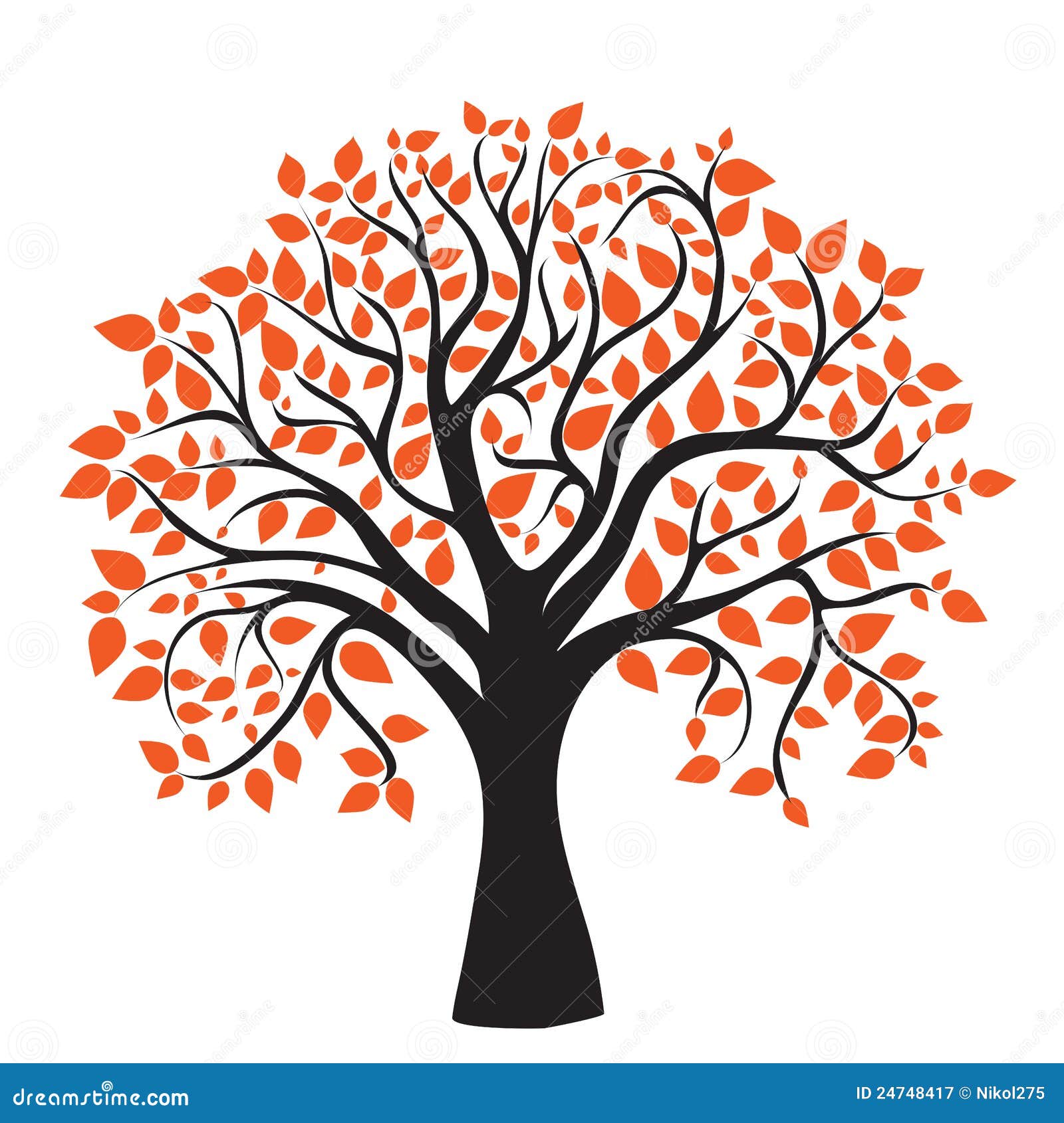 Autumn Tree for Your Design Stock Vector - Illustration of beauty ...