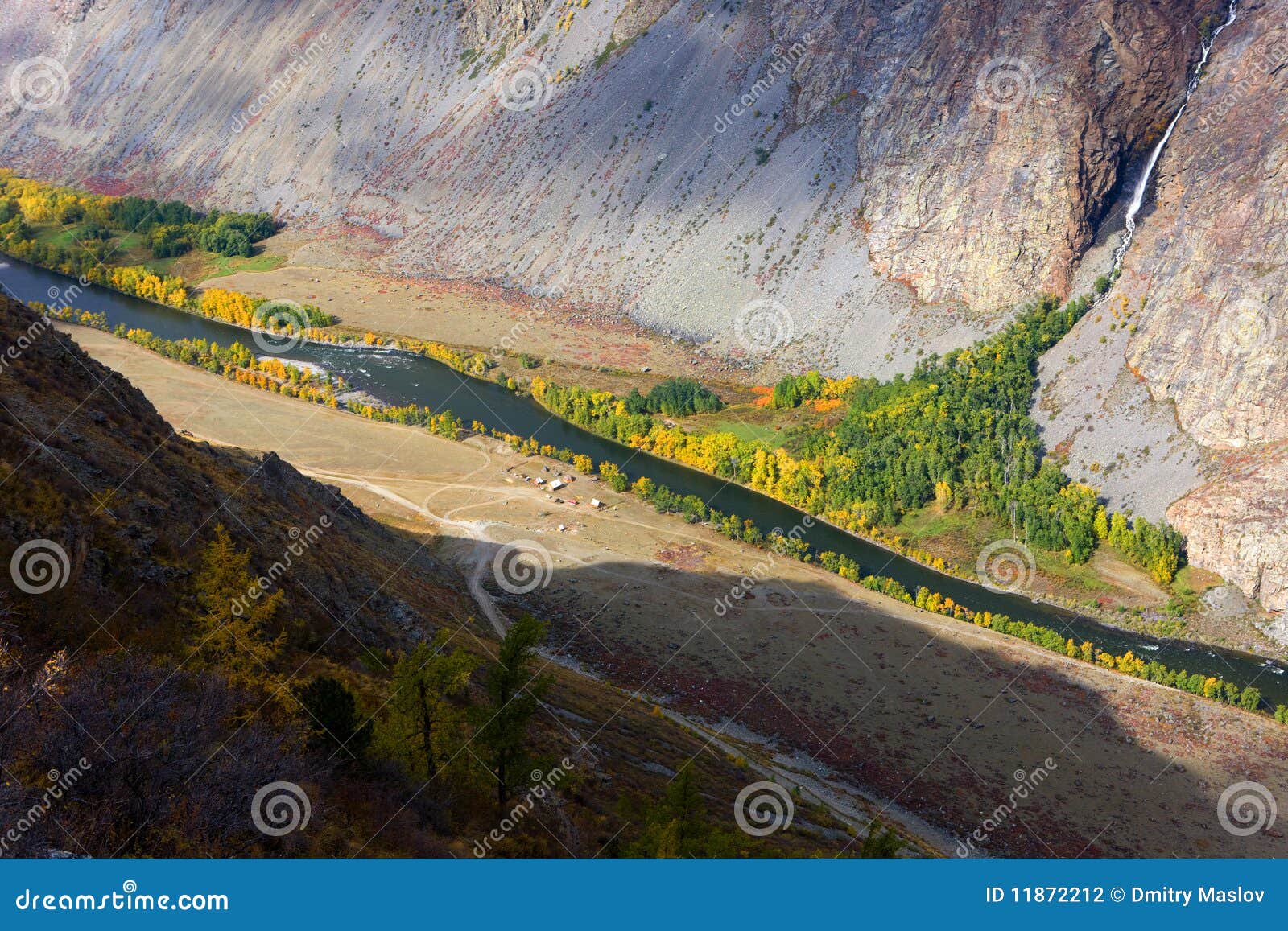 Autumn valley stock photo. Image of nature, beauty, green - 11872212