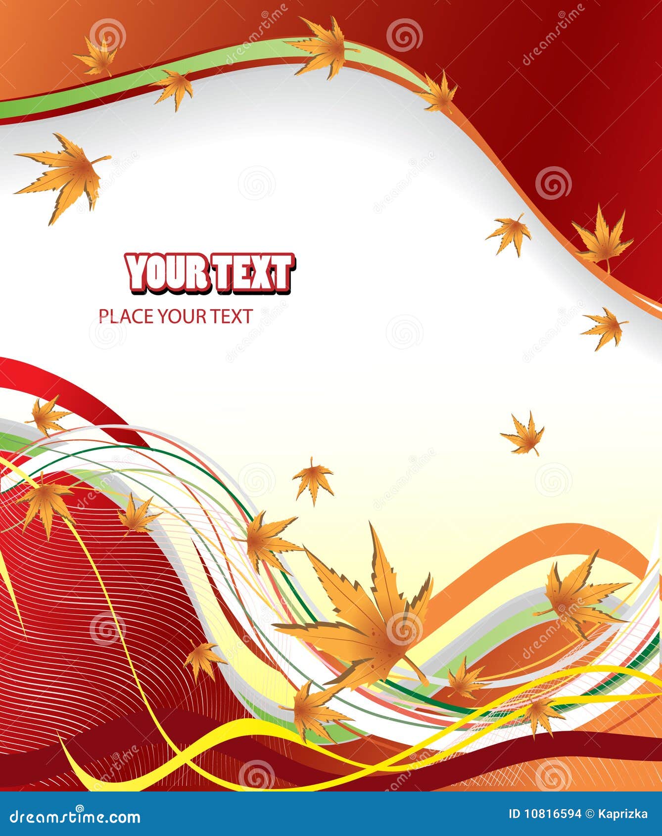 Autumn vector background stock vector. Illustration of abstract - 10816594
