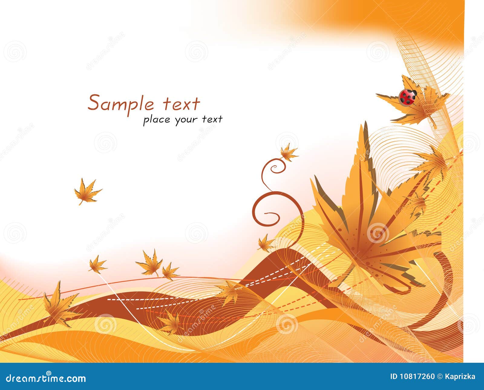 Autumn vector background stock vector. Illustration of season - 10817260