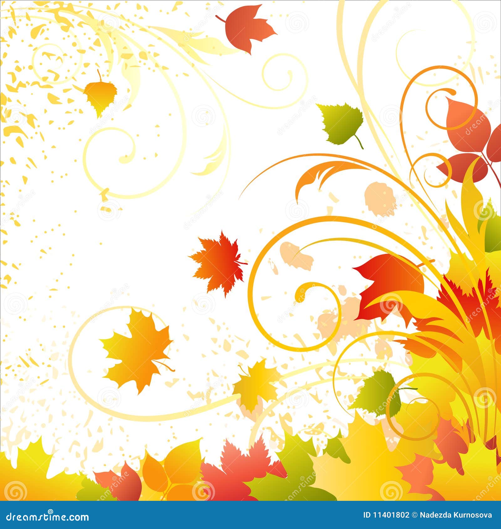 Autumn vector background stock vector. Illustration of beautiful - 11401802