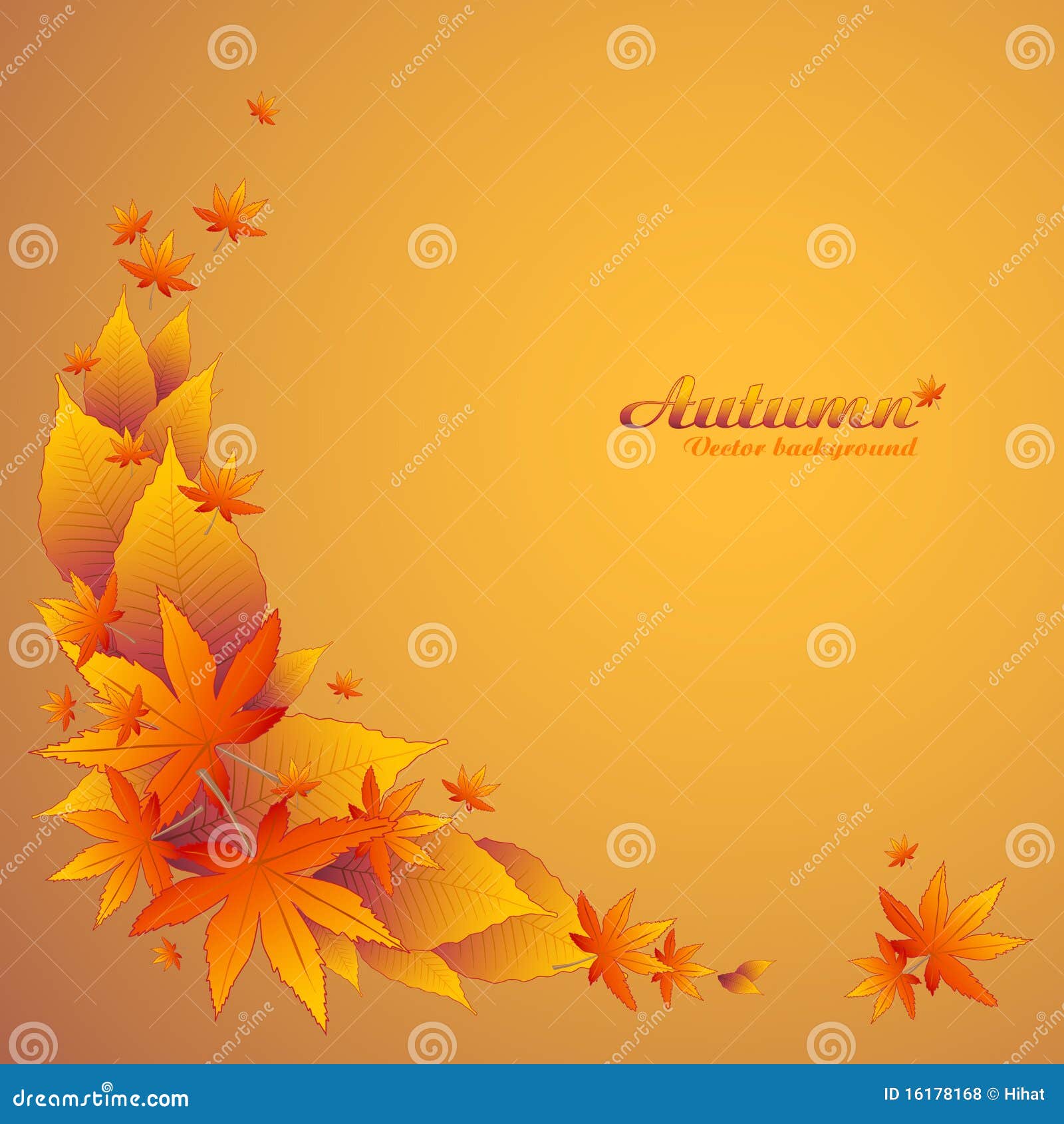Autumn. Vector background stock vector. Illustration of orange - 16178168