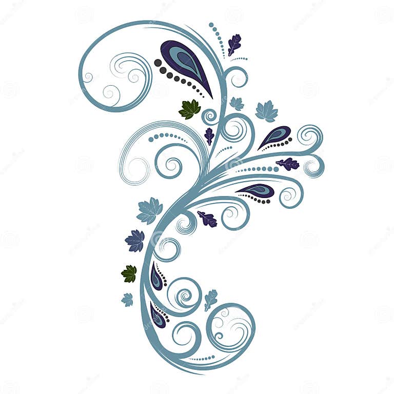 Autumn Vector Floral Design Stock Vector - Illustration of graphic ...