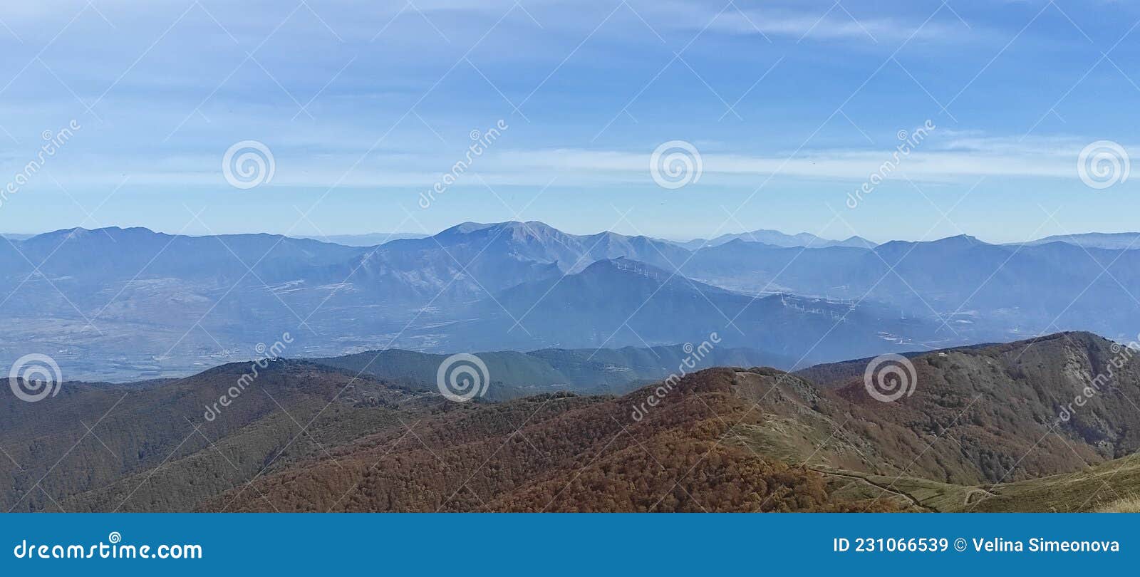 Autumn View from Konguro Peak Stock Image - Image of horizon ...
